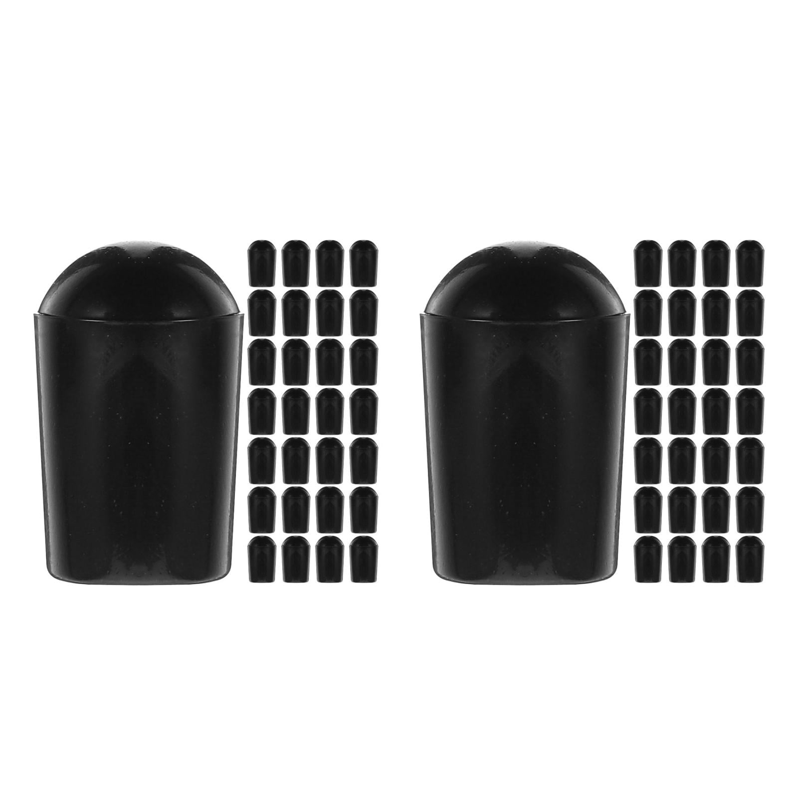 MLINS 100 pcs PVC Rubber Caps for Metal Tubing Wire Hanger Tip Covers ...