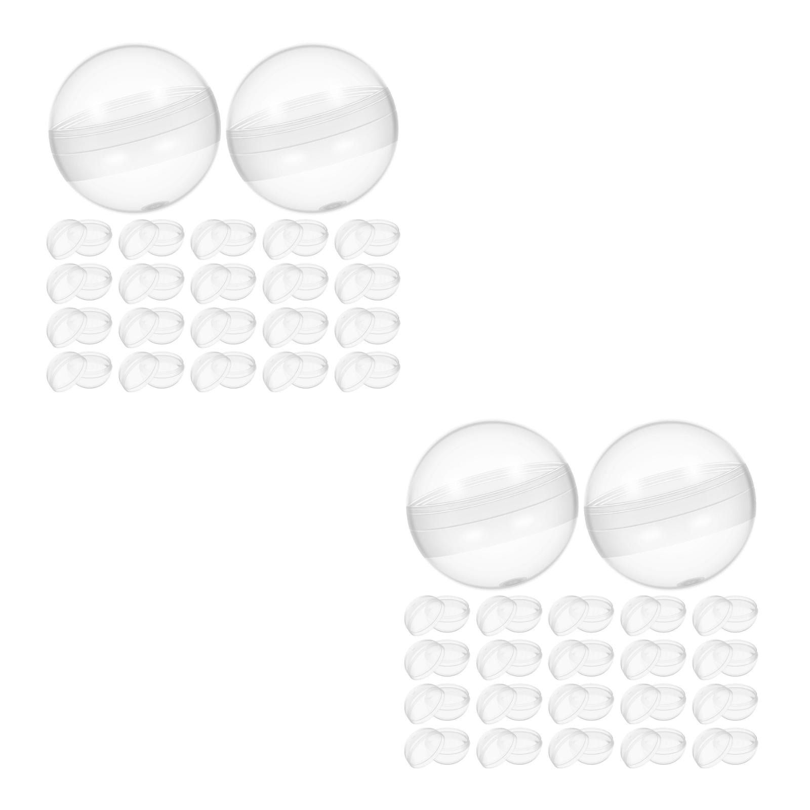 MLINS 100 pcs Plastic Capsules Fillable Capsules Clear Twisting Balls ...