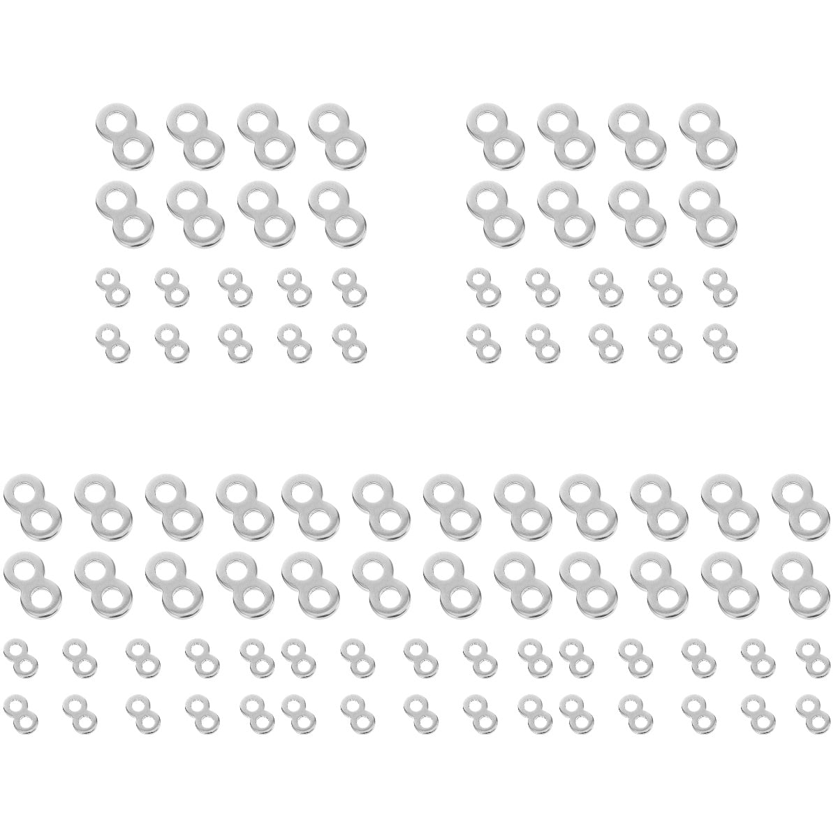 MLINS 100 pcs Stainless Steel 8 Shaped Fastener Clips 8 Figure Fastener ...