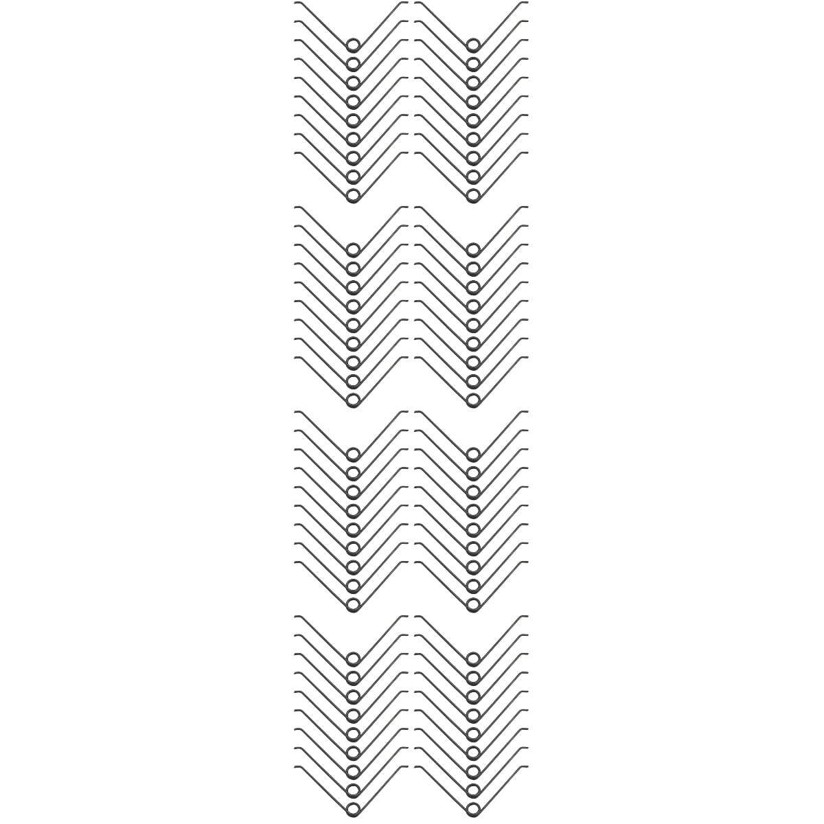 MLINS 100 pcs V-shape Pruner Handles Replacement Springs Stainless ...