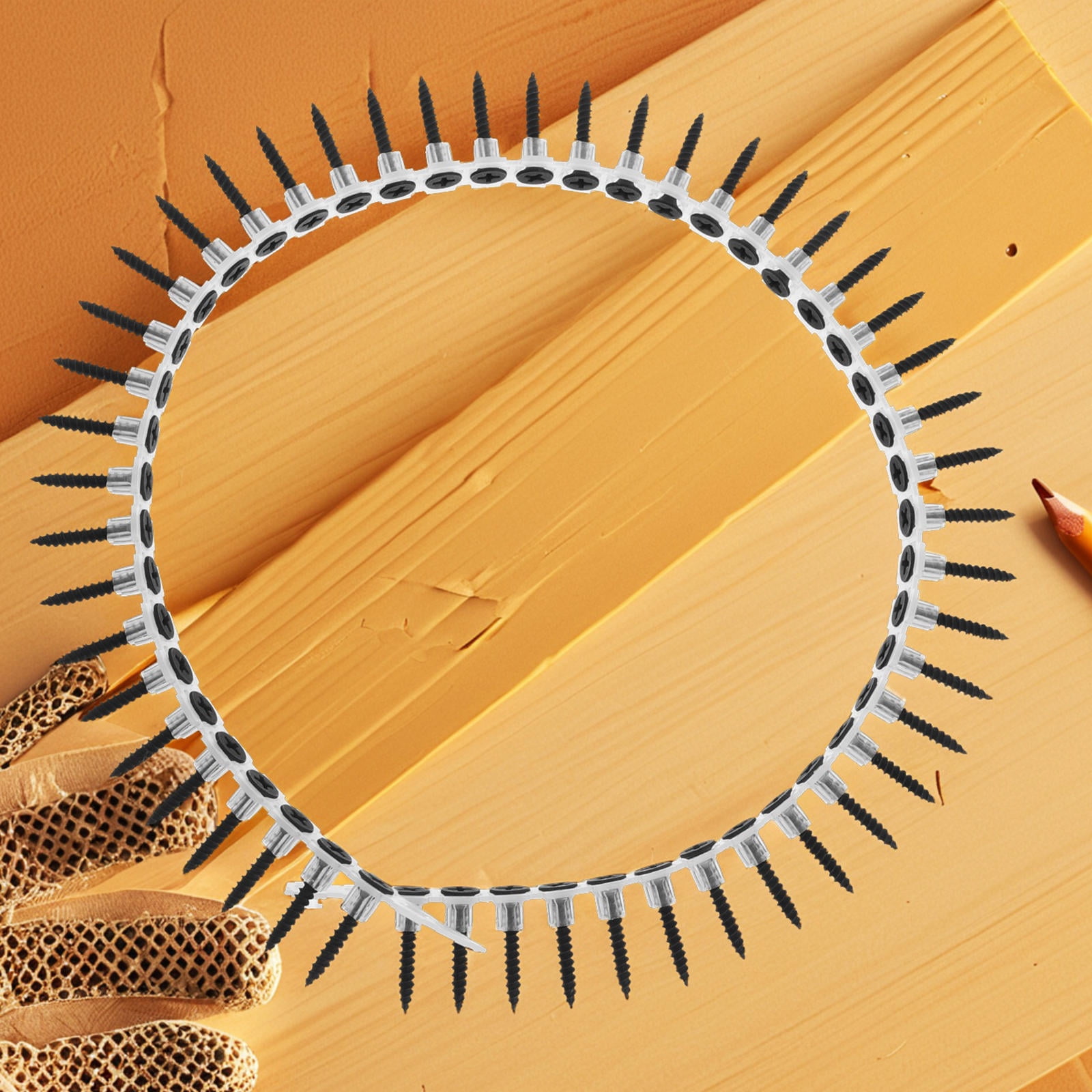 MLINS 1000pcs Durable Drywall Screws And Anchors Plastic Chain With ...