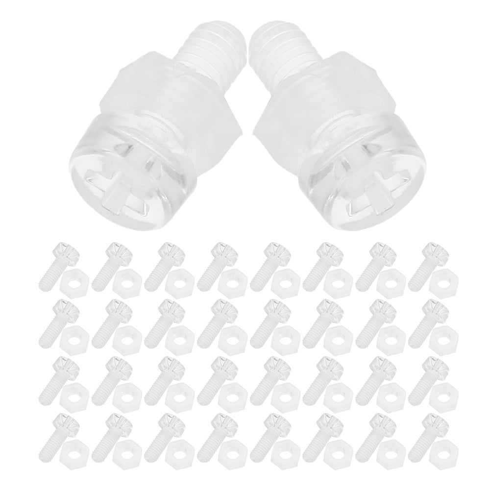 MLINS 100Pcs Clear Acrylic Corner Fastener Kit with M3x6 Triangle Code ...