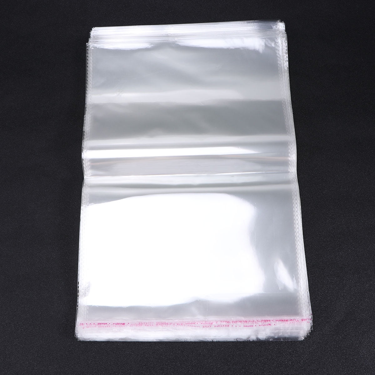 MLINS 100Pcs Clothes Packing Bags Transparent Multipurpose Selfadhesive ...