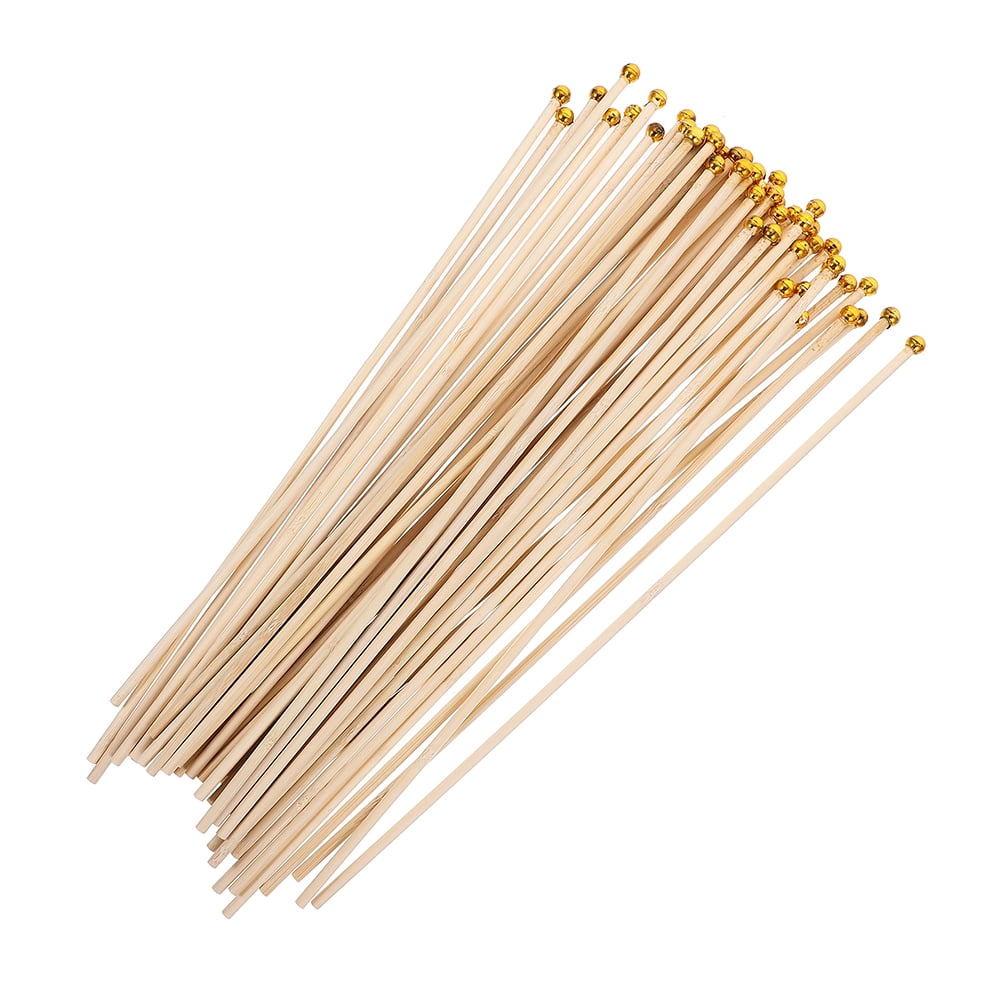 MLINS 100Pcs Flag Poles Decorative Flagpoles Smooth Flag Sticks Bamboo ...