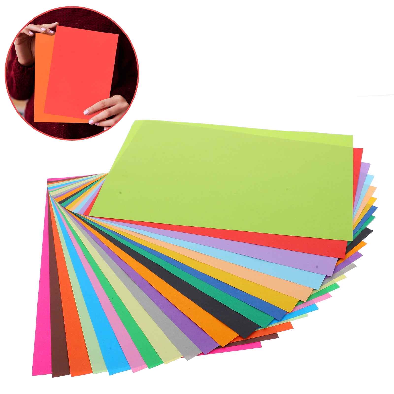 MLINS 100Pcs Origami Paper Cardstock Coloring Drawing Craft Paper for ...