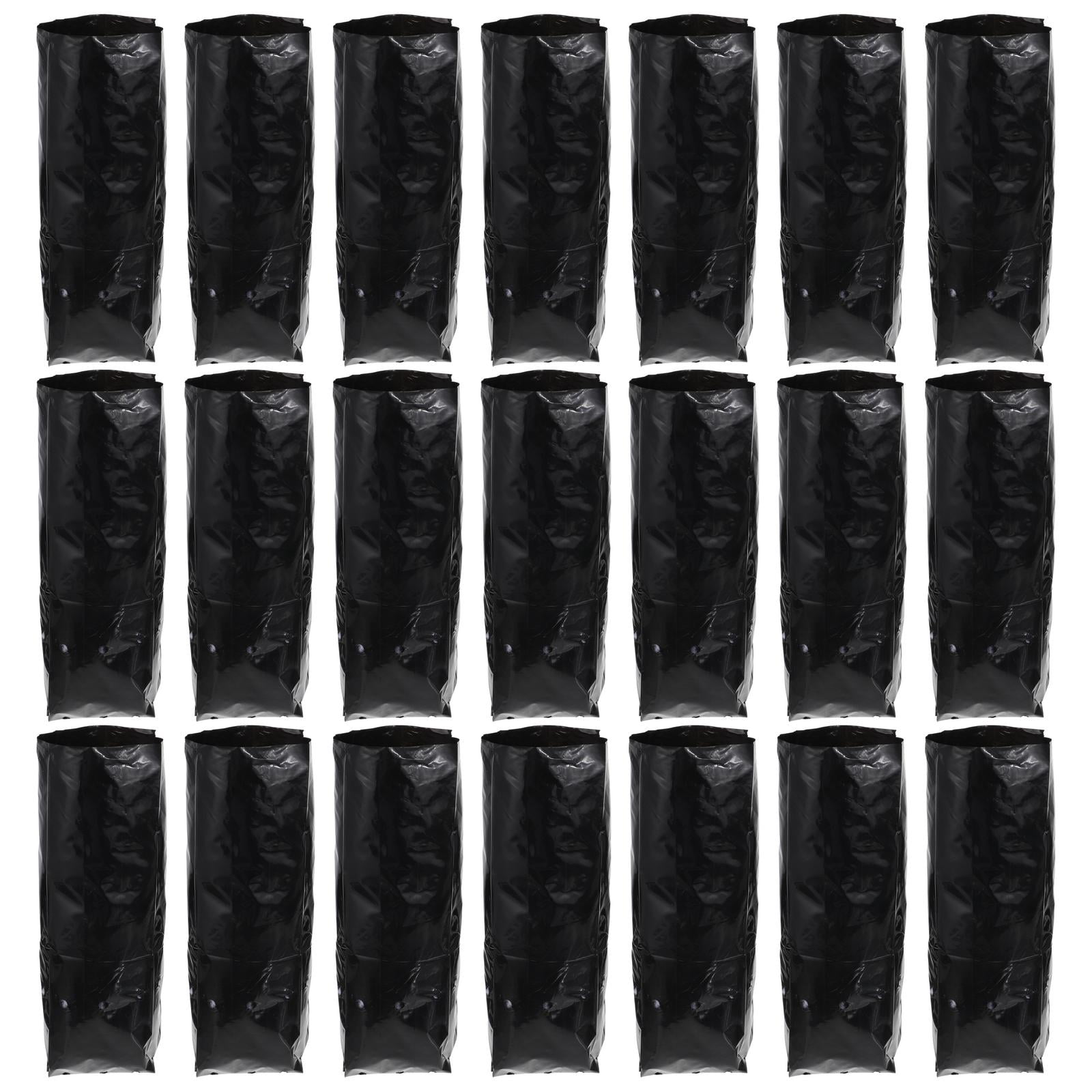 PTOOTP Black Plastic Plant Grow Bags Premium PE Material Water ...