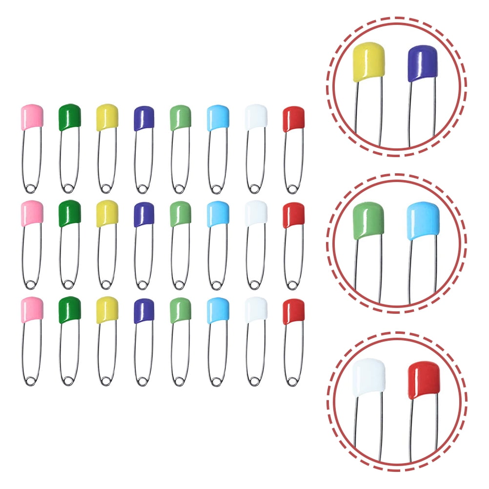 HEALEEP Diaper Safety Pin Round Head 100Pcs 2.1x0.4in - Walmart.com