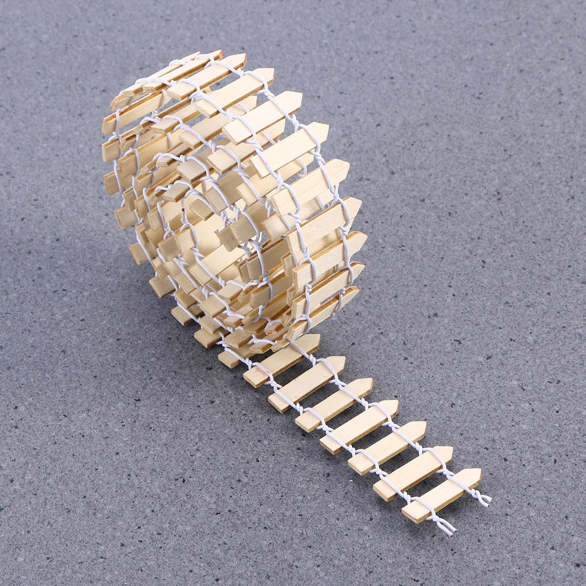 MLINS 100cm x 3cm Mini Small Wood Fence DIY mini house Fairy Garden ...