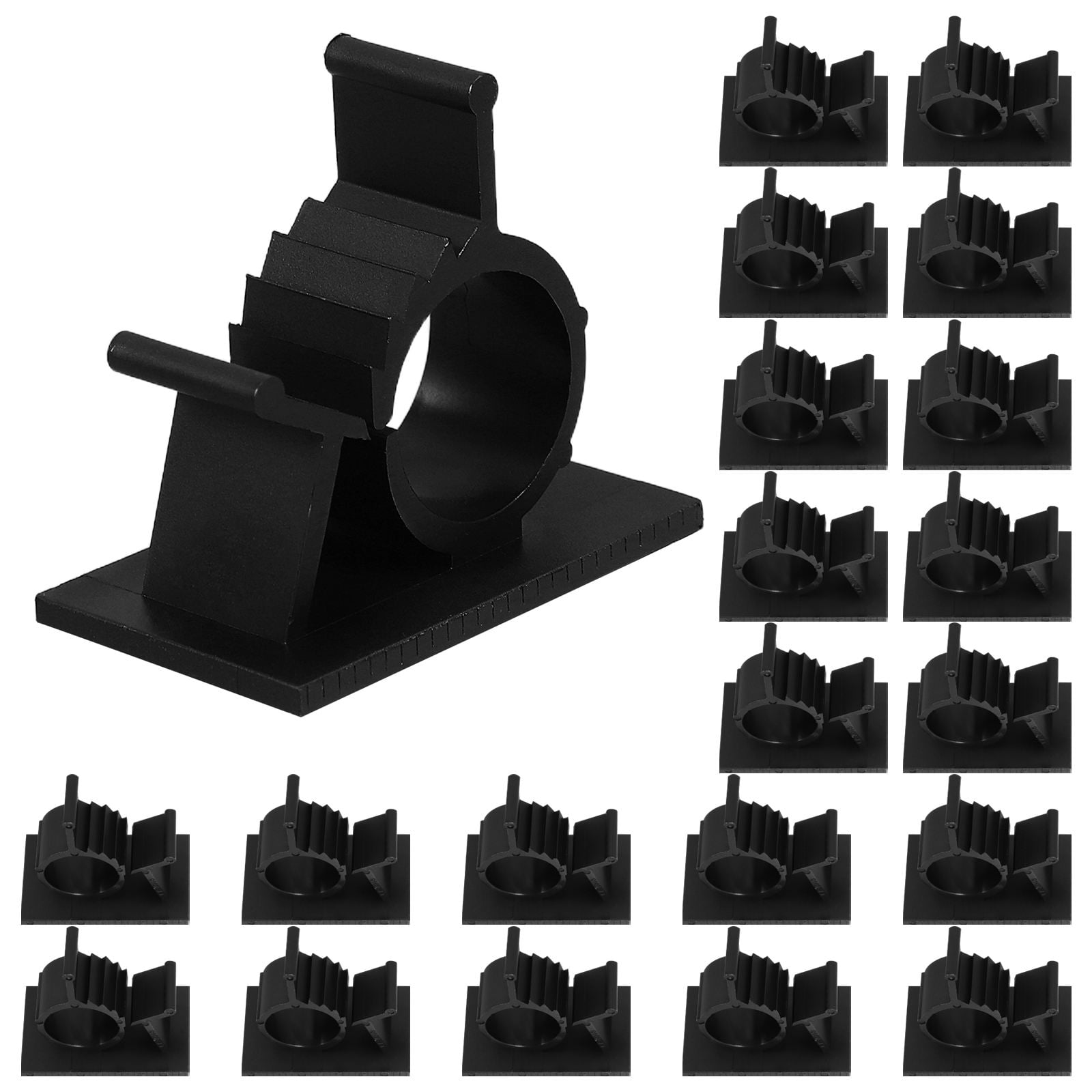 MLINS 100pcs Adjustable Adhesive Cable Clips Cord Holder For Wall ...