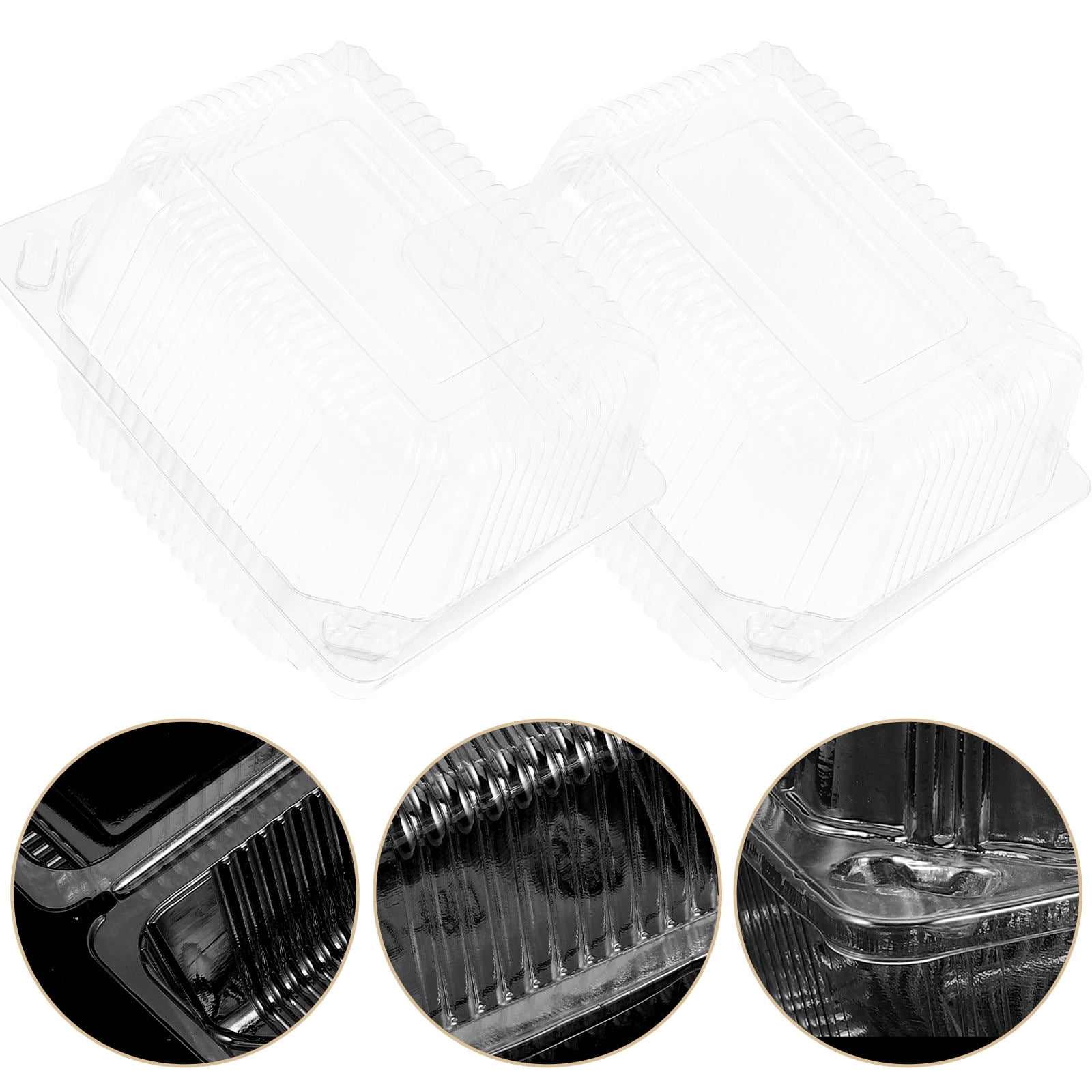 MLINS 100pcs Clear Food Packaging Boxes For Candy Dessert Snacks ...
