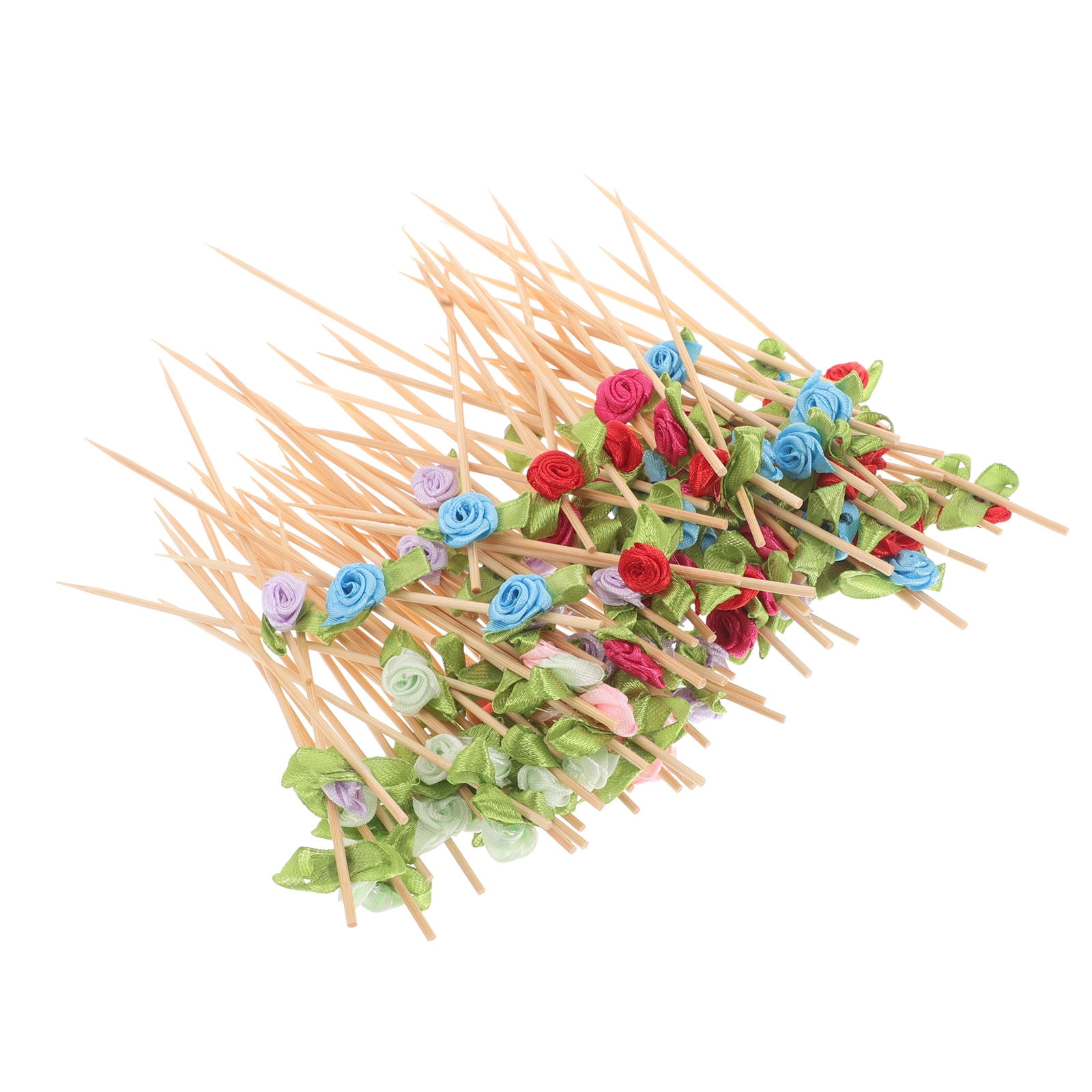 MLINS 100pcs Flower Fancy Toothpicks Cocktail Picks Appetizers Picks ...