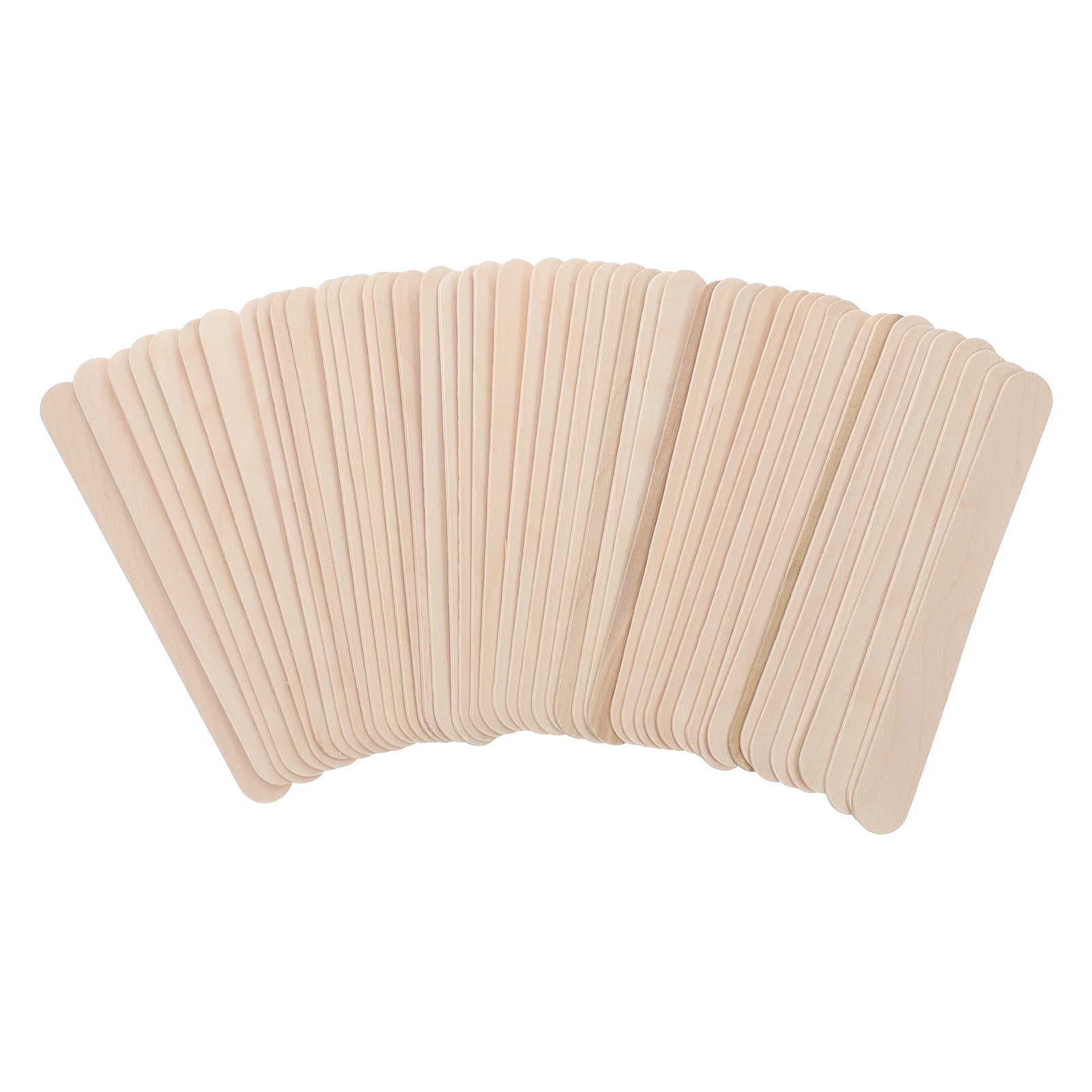 MLINS 100pcs Jumbo Wooden Popsicle Sticks For Crafts Craft Wood Sticks ...