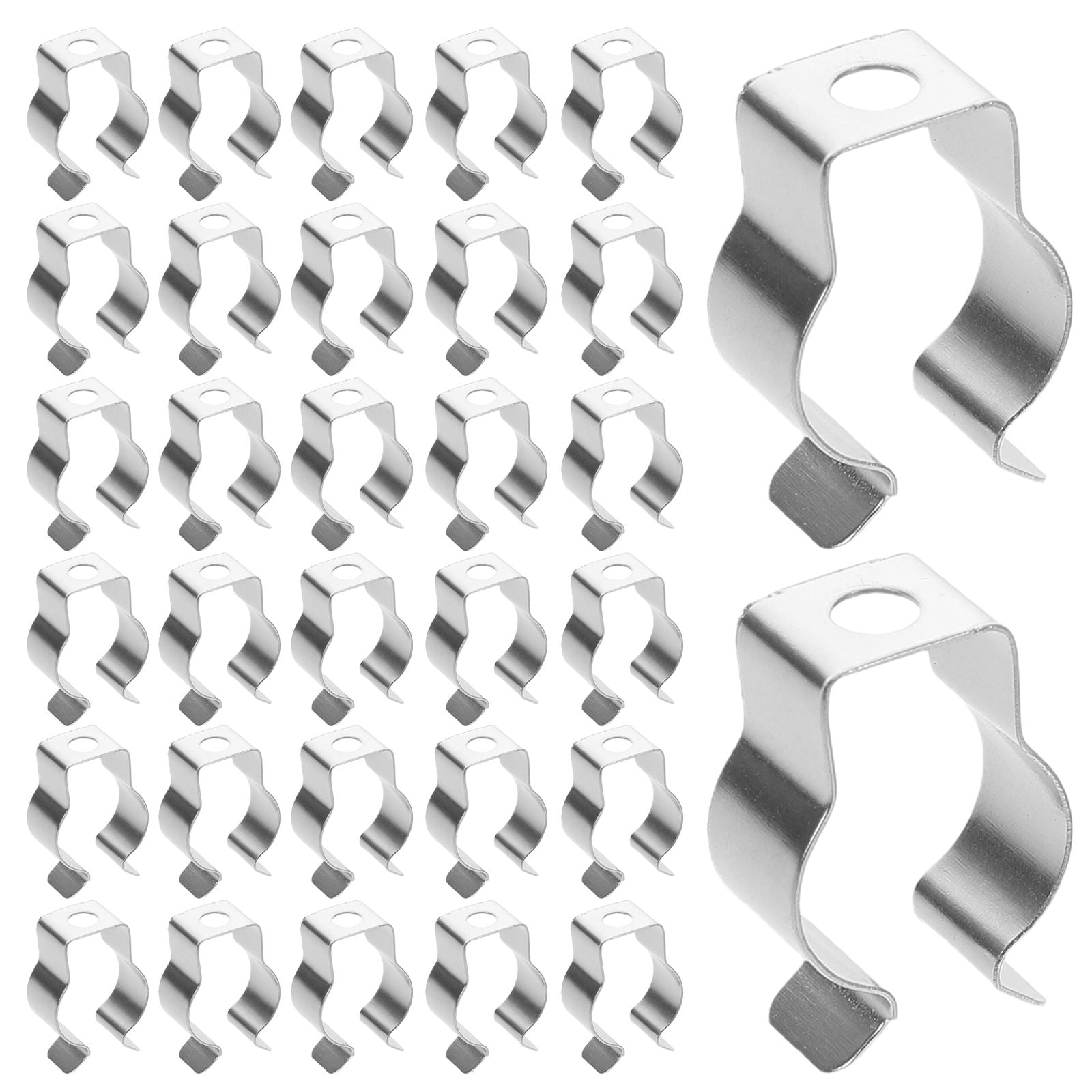 MLINS 100pcs Lamp Tube Clips T5 Metal Fluorescent Tube Light Holders ...