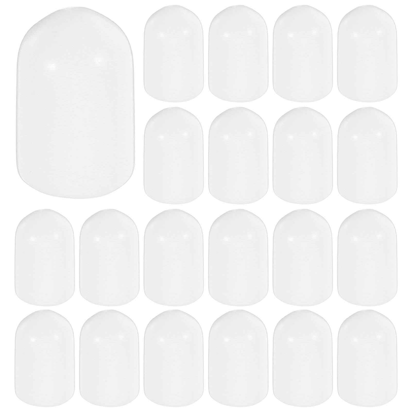 MLINS 100pcs PVC End Cap Flexible Screw Thread Protectors Bolt Screw ...