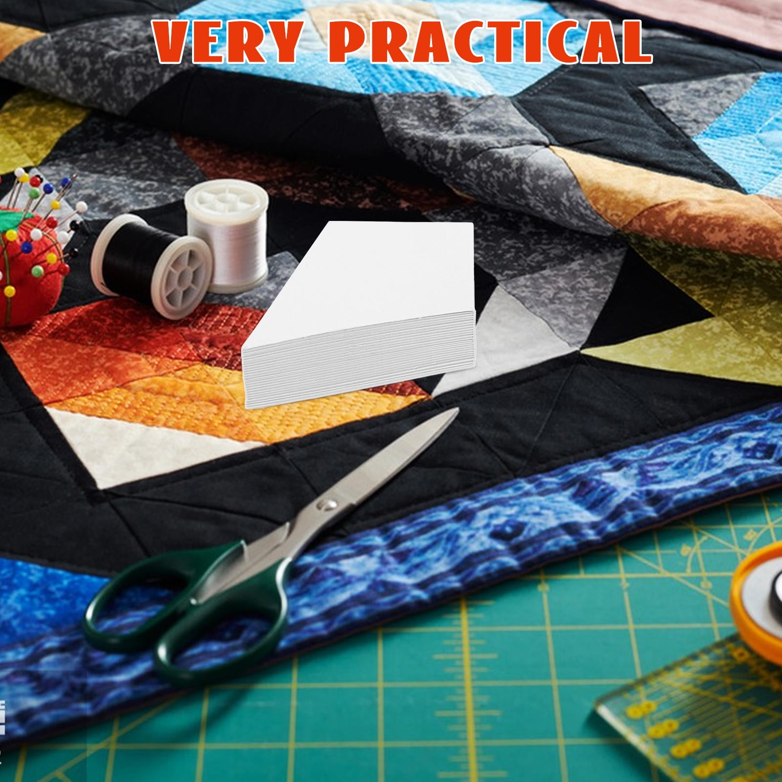 MLINS 100pcs Piecing Paper Quilting Diy Paper Templates For Patchwork ...