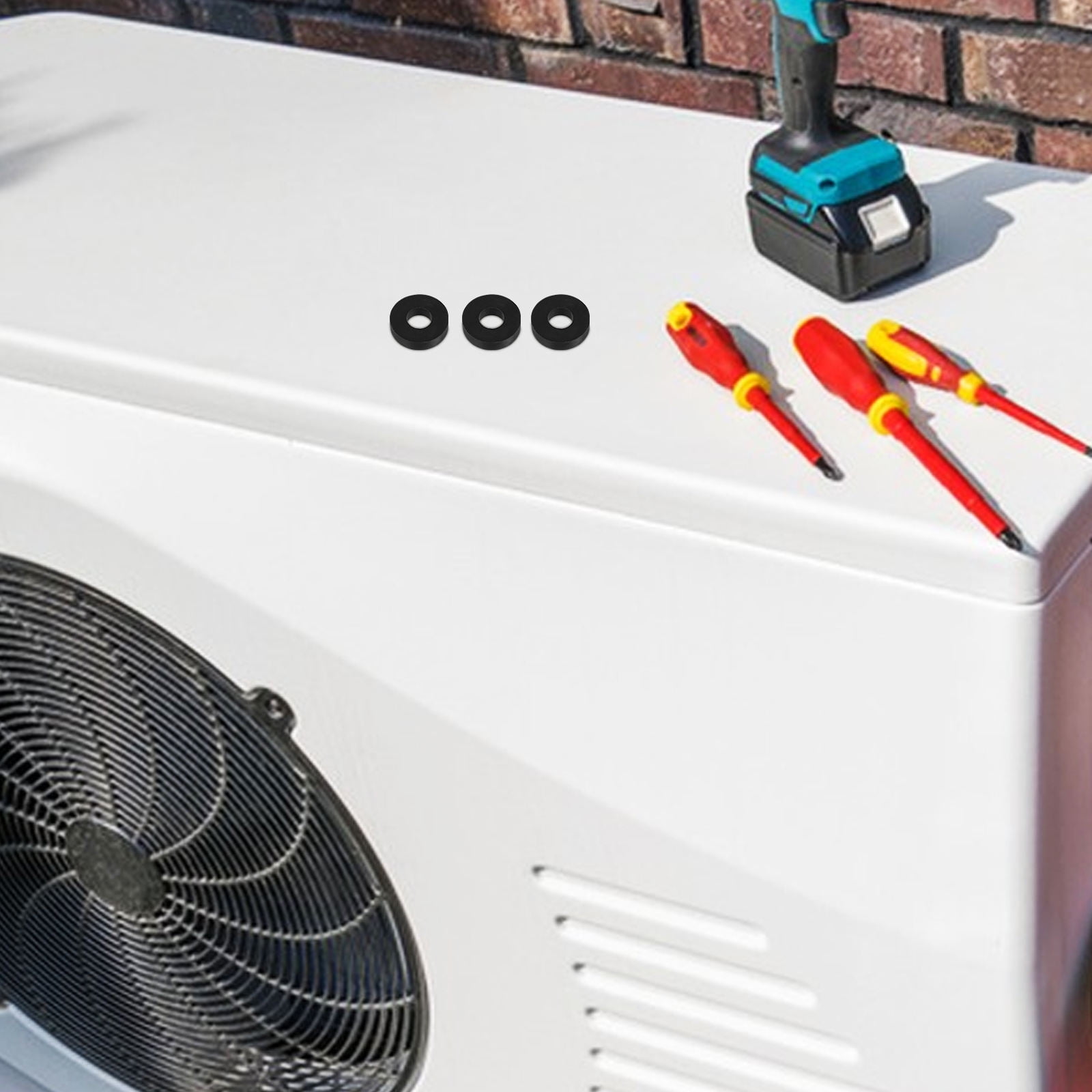 MLINS 100pcs Rubber Vibration Damping Pads for Central Air Conditioning ...