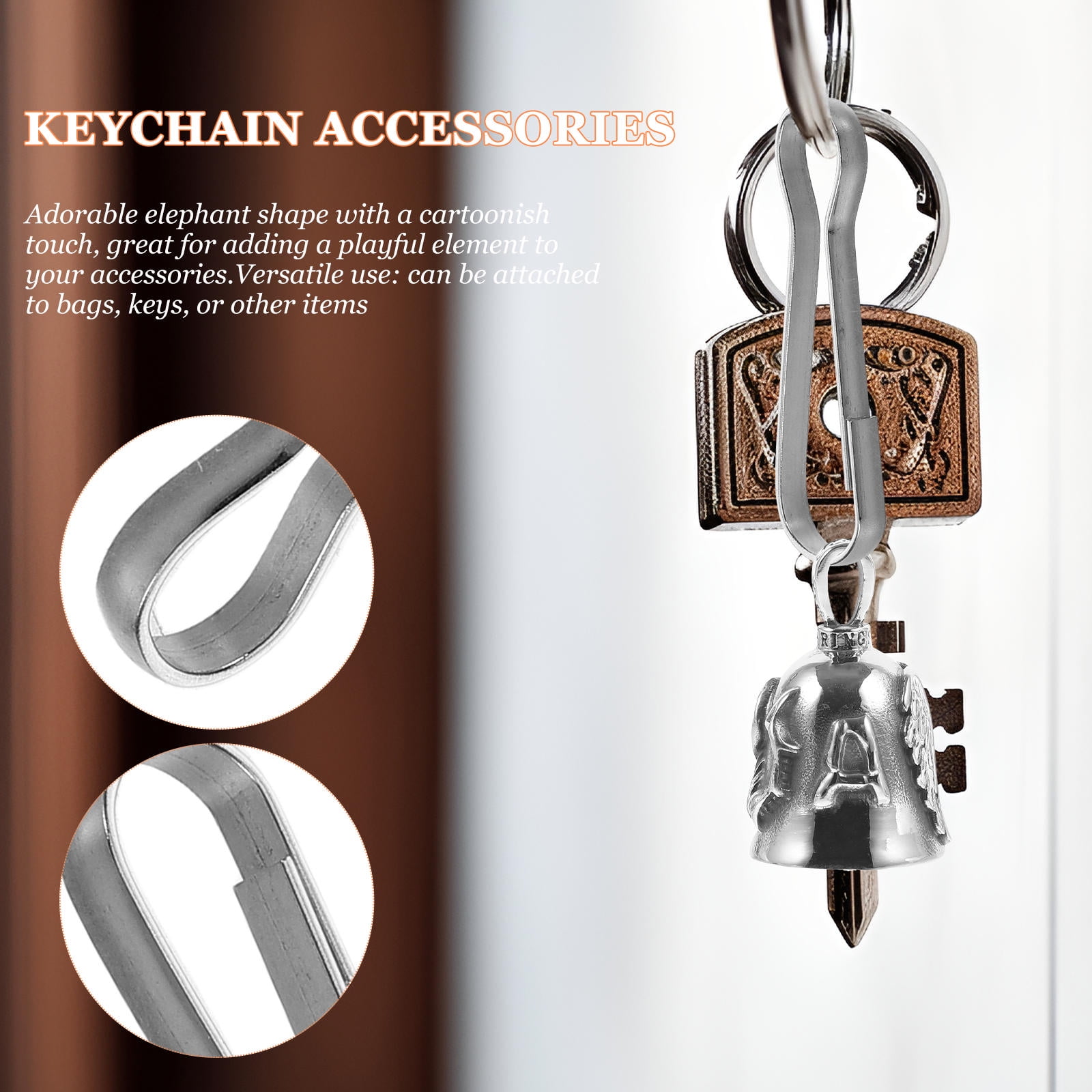 MLINS 100pcs Stainless Steel Small Spring Hooks 40mm Lanyard Clasp ...