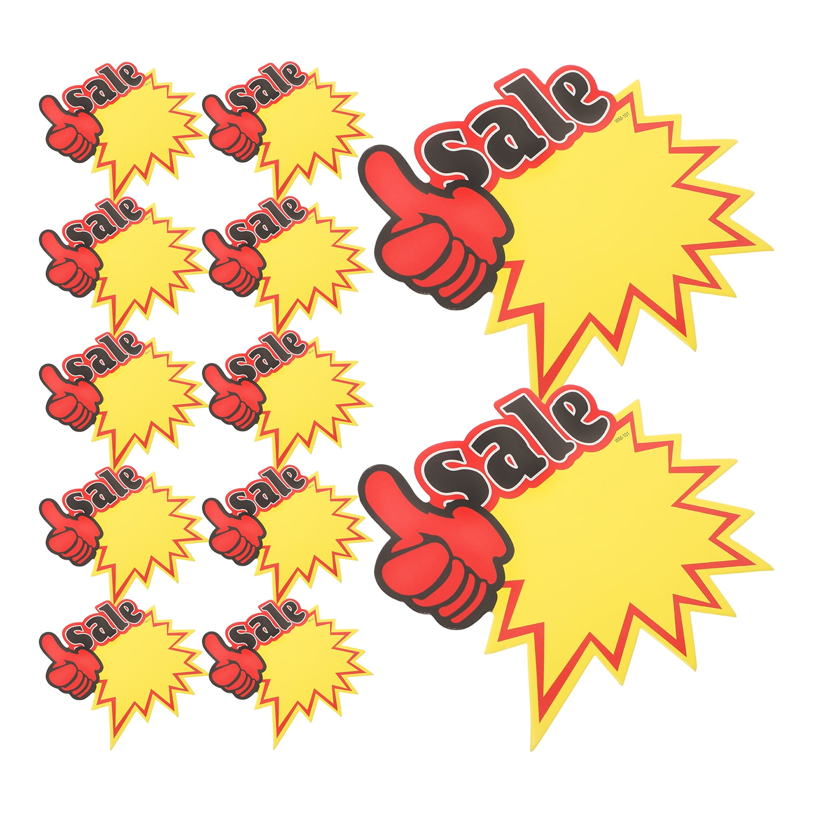 LIFKOME Star Burst Signs For Farmers' Markets 100Pcs 7.1X5.5X0.04In ...