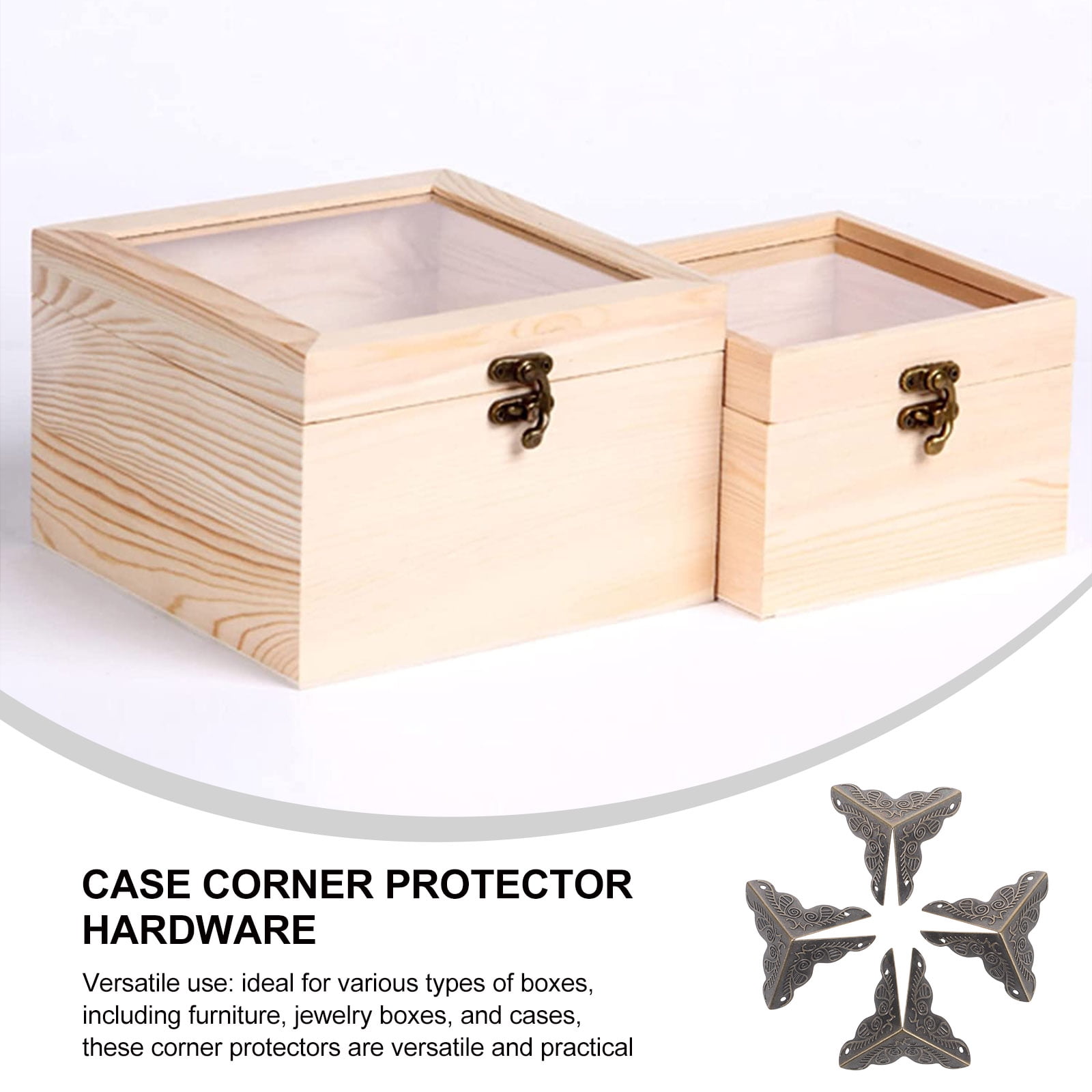 MLINS 100pcs Tables Corner Protectors Vintage Chest Corners Box Edge ...