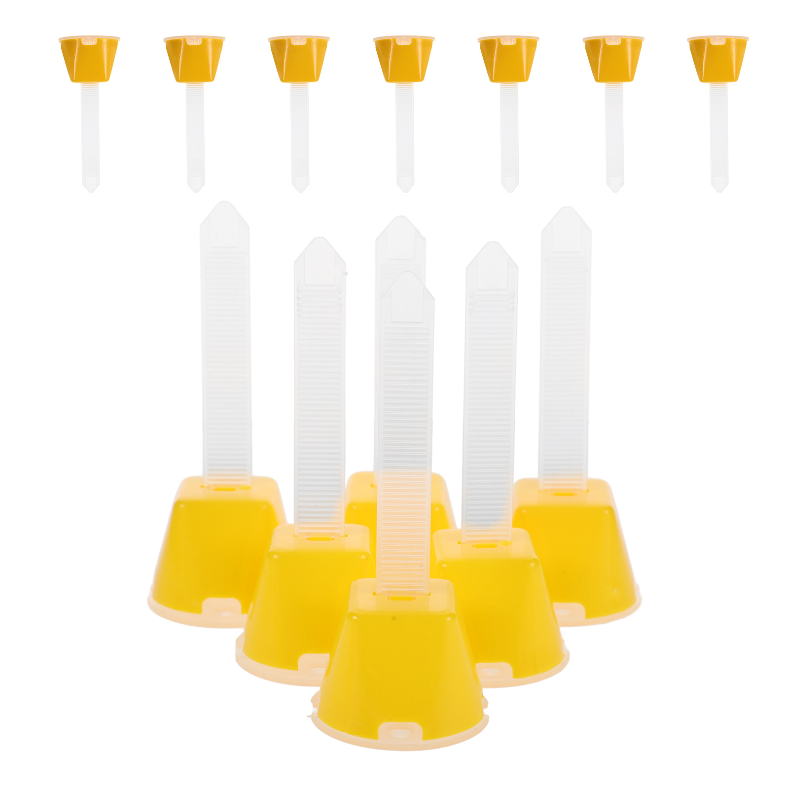 MLINS 100pcs Tile Spacers Ceramic Floor Tile Spacers Tile Plastic ...