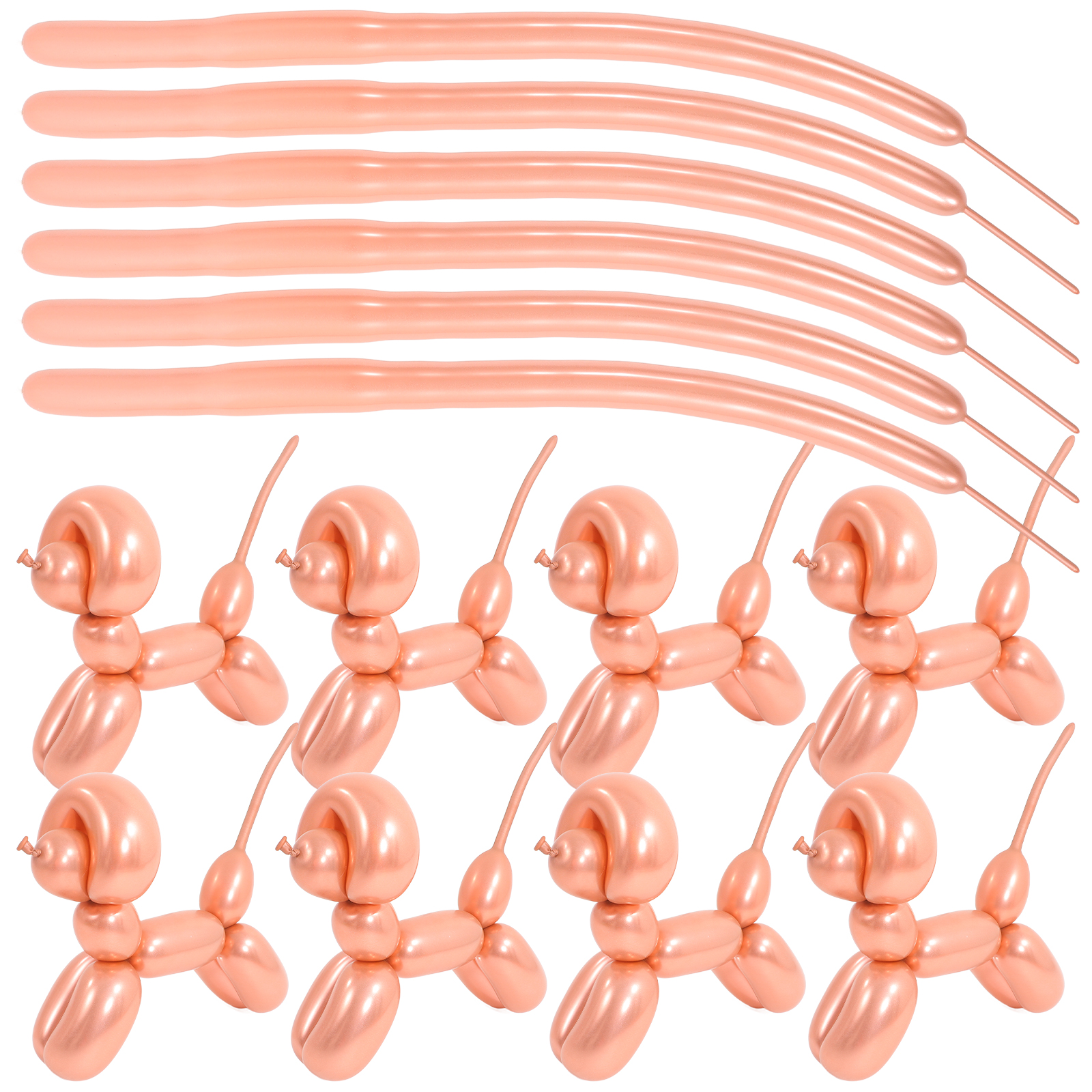 MLINS 100pcs Twisting Animal Balloons Latex Balloons Long Modeling ...