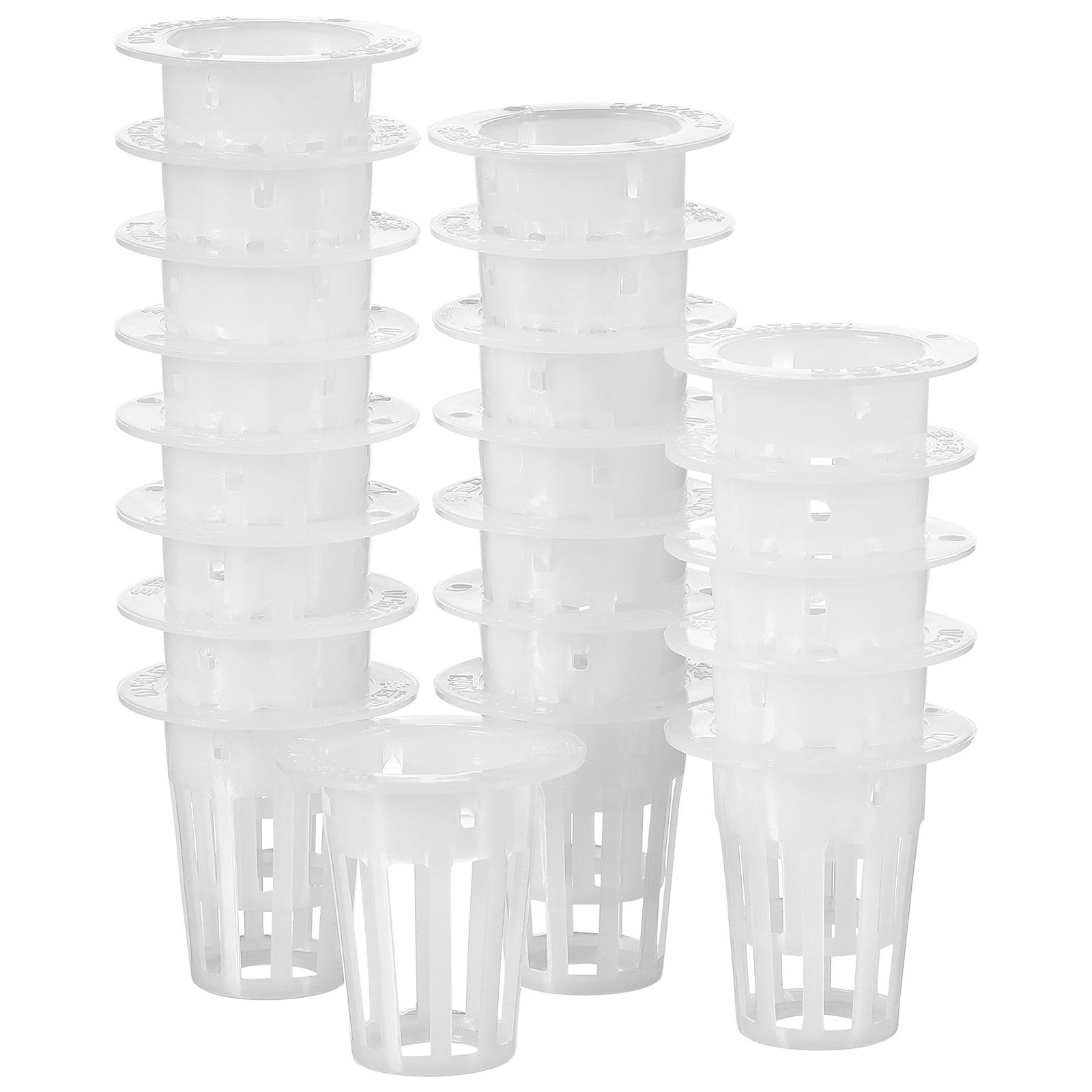 MLINS 100pcs White Plastic Net Pots for Hydroponic Vegetables Efficient ...