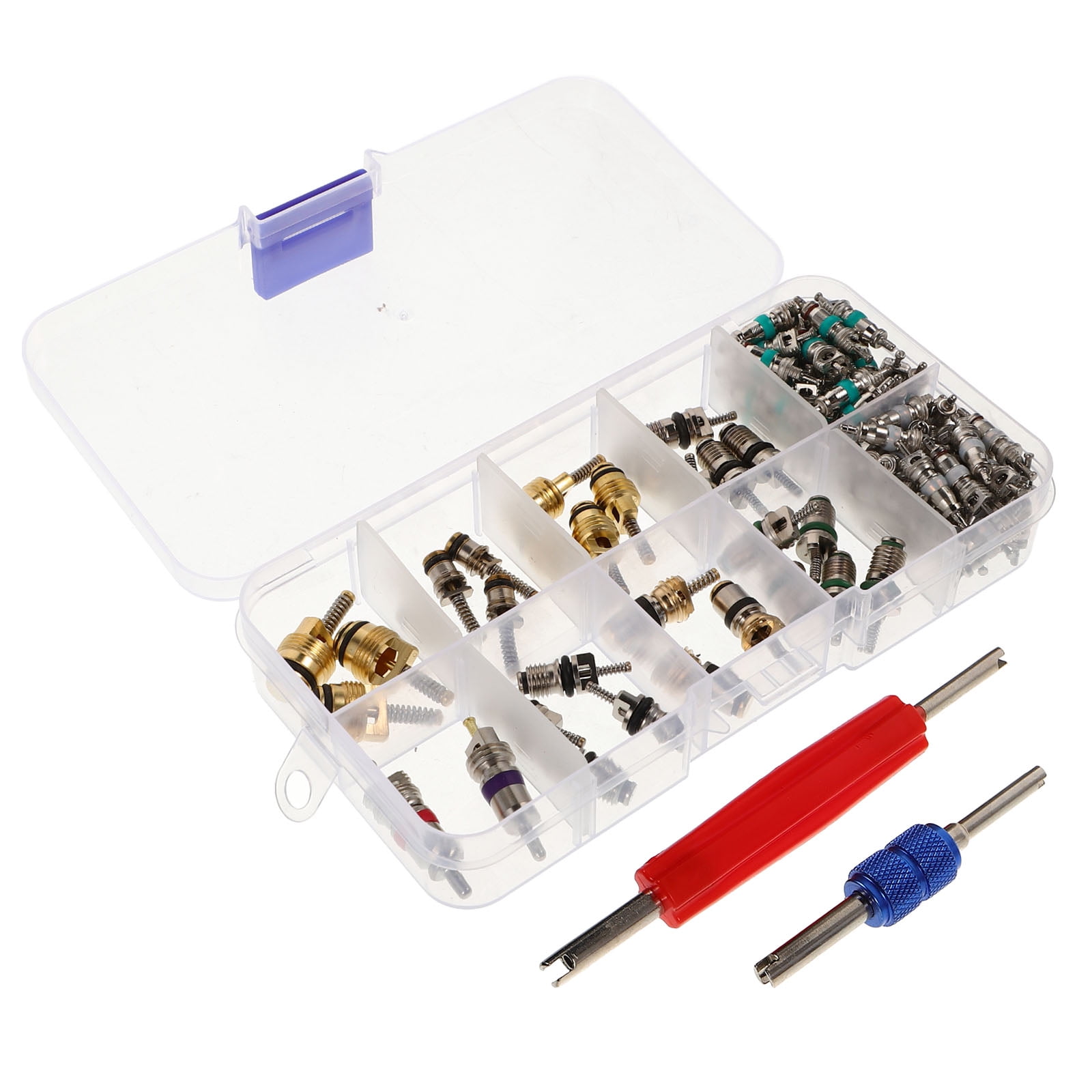 MLINS 102pcs Air Conditioner Valve Core Kit Car Valve R134a ...