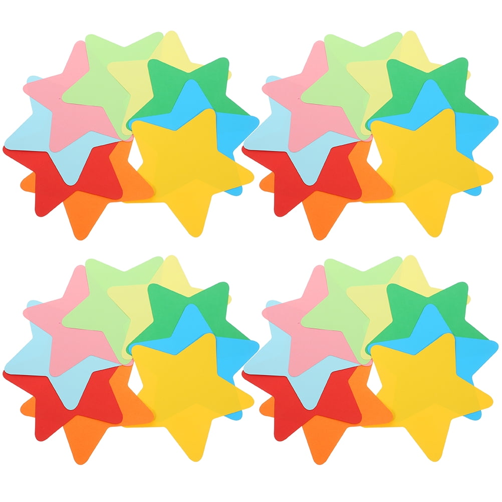 MLINS 108 Pcs Light Star Paper Cutting Cutout Crafts Study Rooms ...