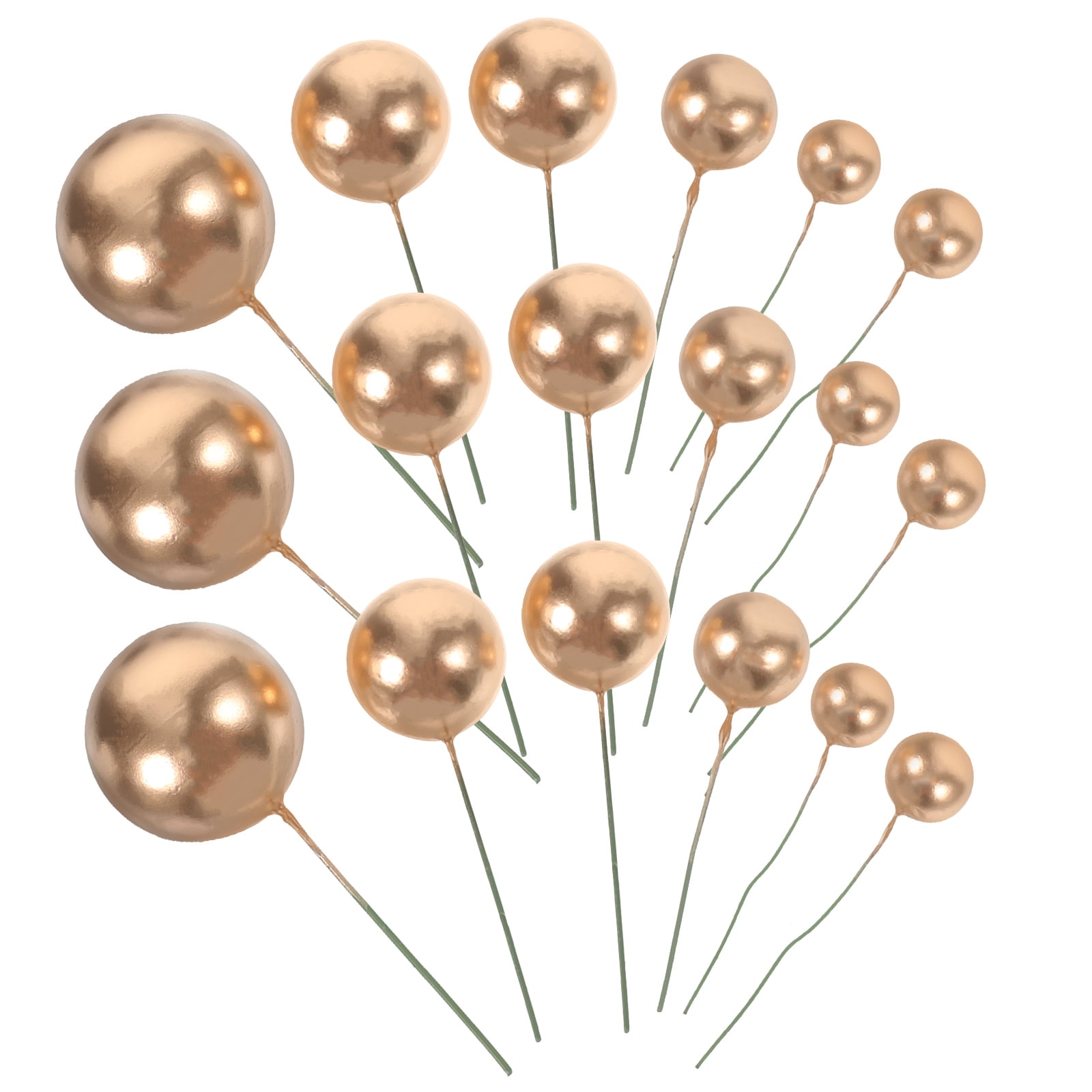 MLINS 108Pcs Ball Baking Topper Balloon Cake Insert Cupcake Topper Ball ...