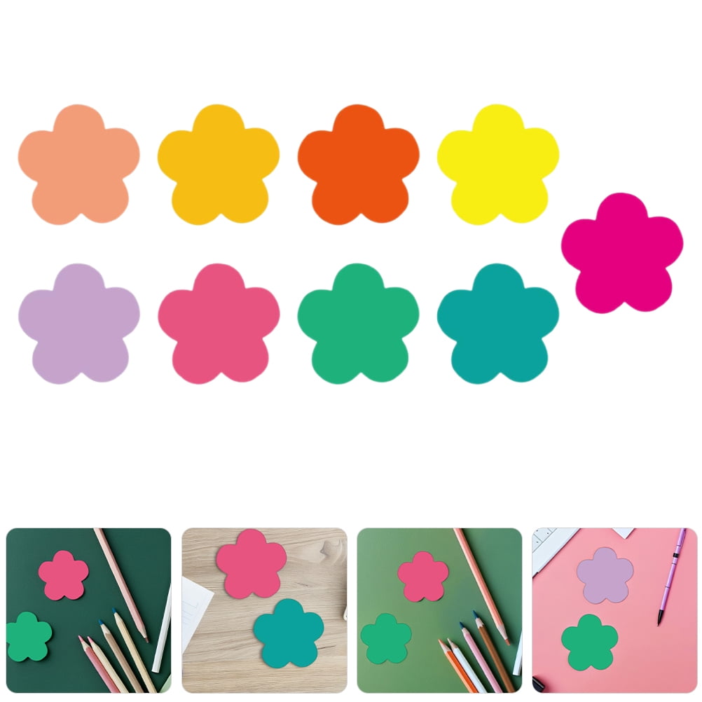 MLINS 108pcs Multi-Color Flower Paper Cutouts Classroom Bulletin Board ...