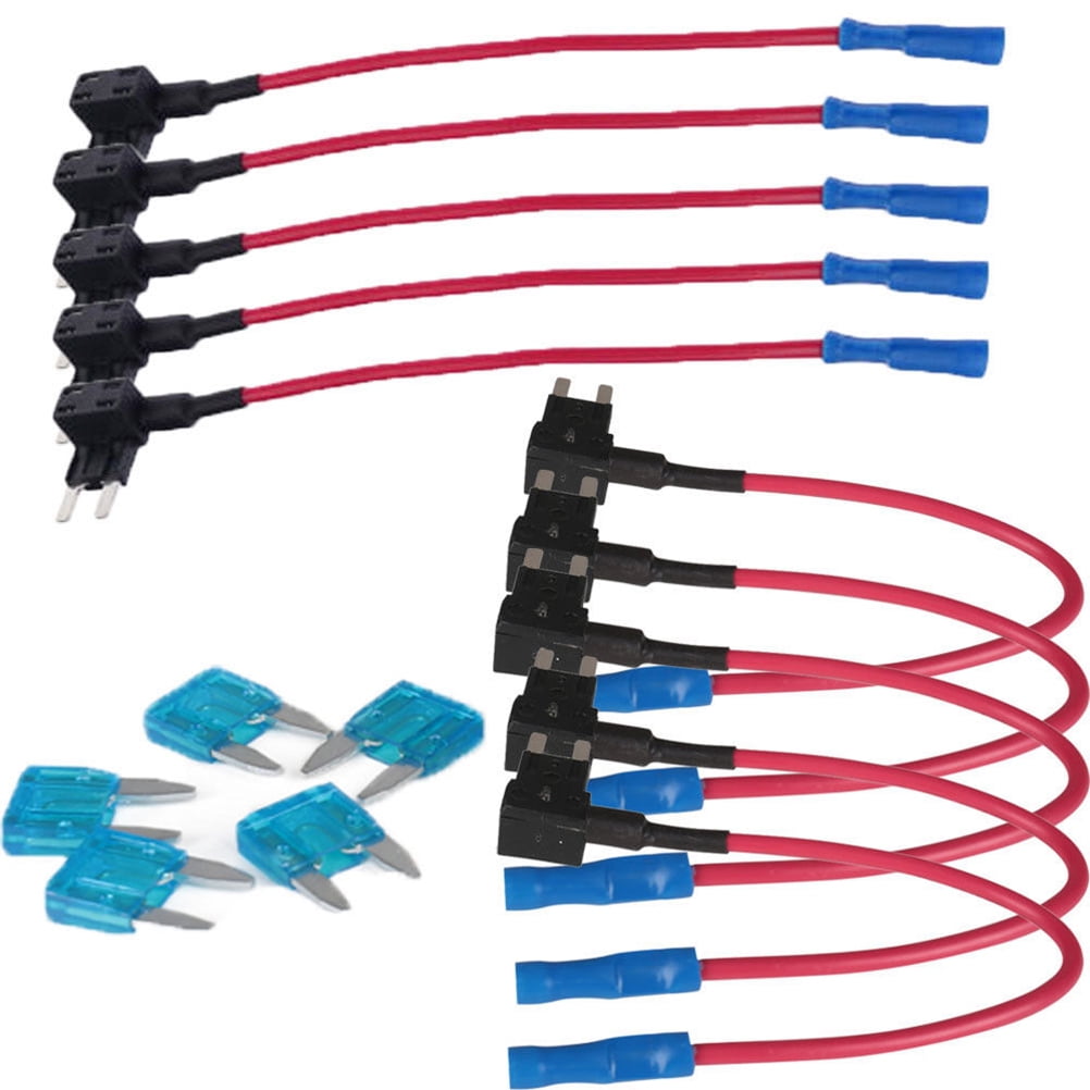 Durable Mini Fuse Holder with 15A for Standard Adapters 10 Pieces ...