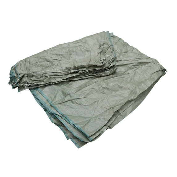 MLINS 10Pcs 90 x 130cm Woven Bag Gunny Sack Sand Bags Plastic Snakeskin ...