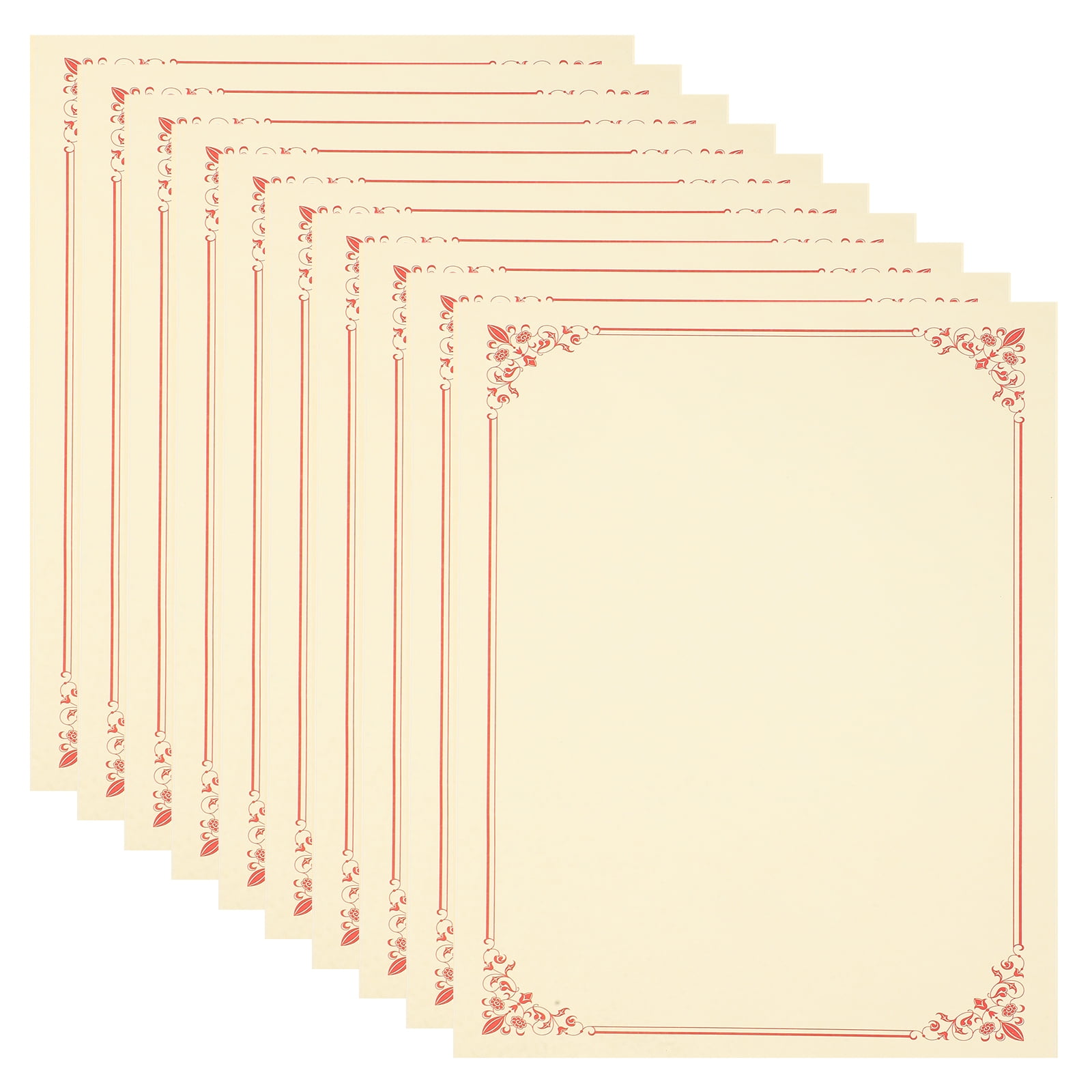 MLINS 10Pcs Blank Certificate Paper Certificate Inner Paper Printable ...