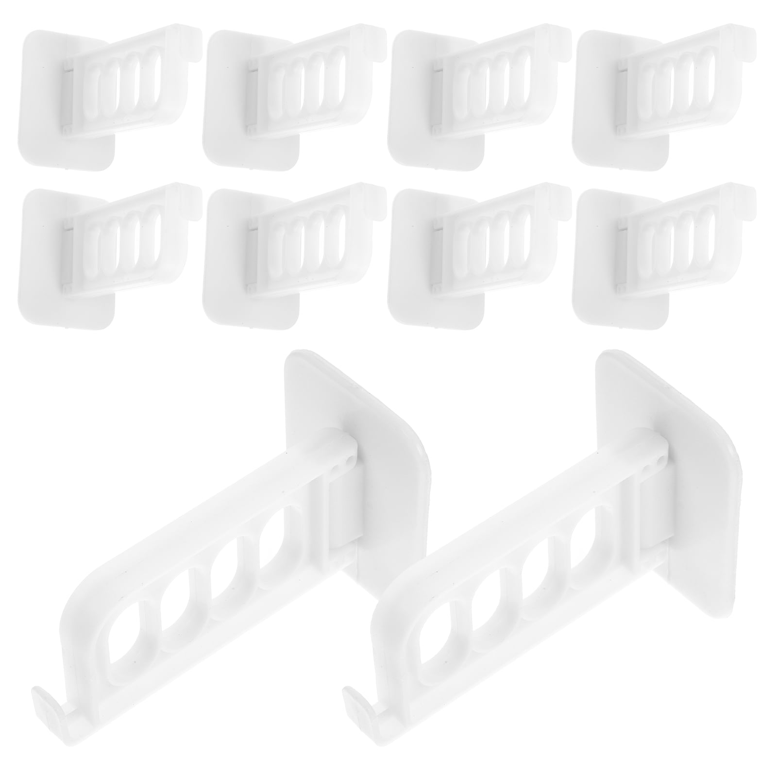 MLINS 10Pcs Folding Clothes Hanger Mounted Drying Rack Space Saving ...