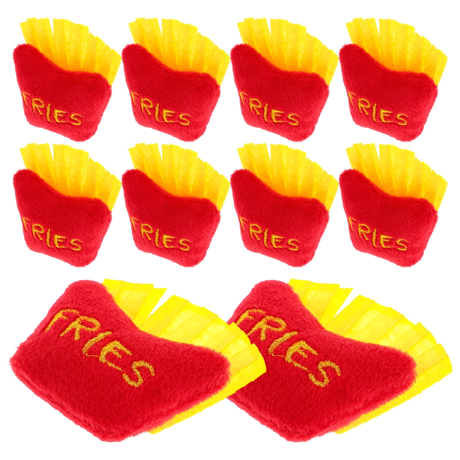 MLINS 10Pcs French Fries Stuffed Animal Fake French Fries Plush Toy ...