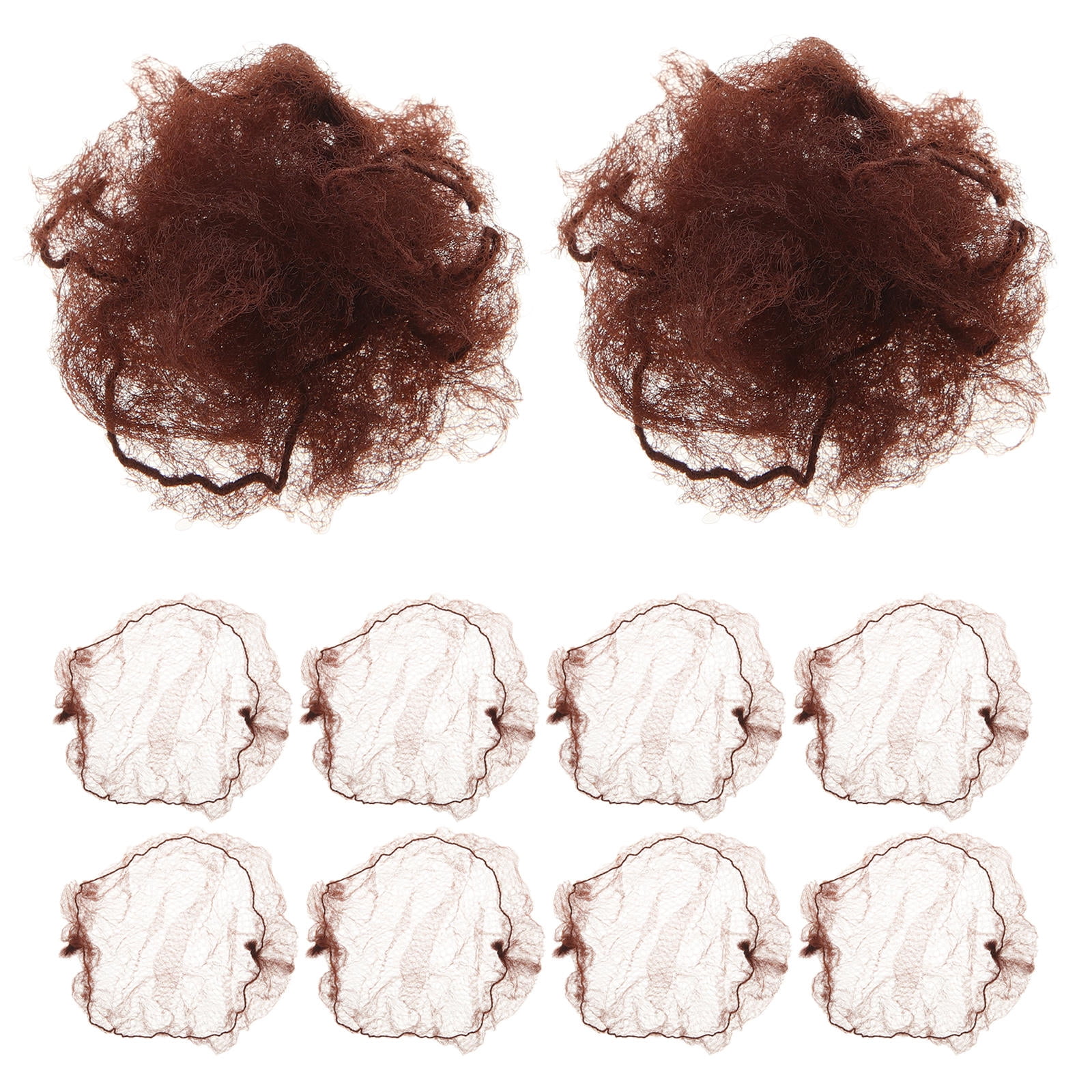 MLINS 10Pcs Hair Nets Invisible Elastic Bun Hair Nets Women Girl ...