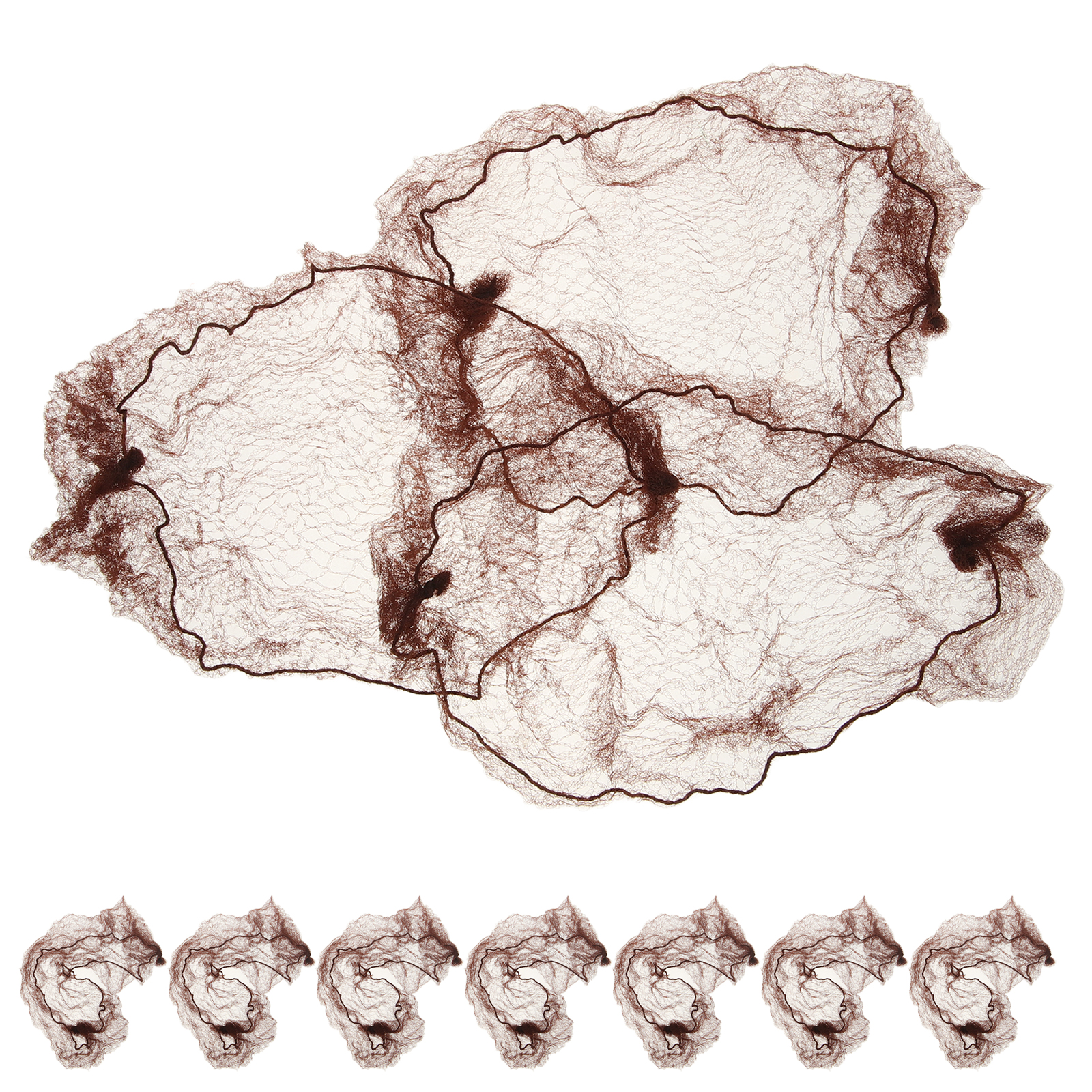 MLINS 10Pcs Hair Nets Invisible Elastic Bun Hair Nets Women Girl ...