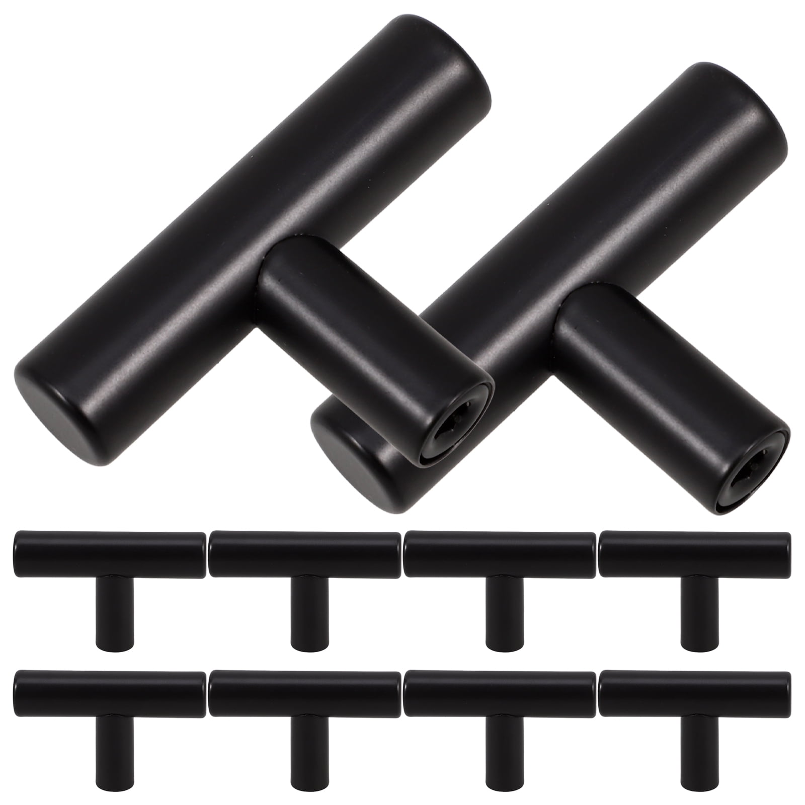 FENGGUIQU Drawer Pulls Single Hole Stainless Steel Black Homeowners ...