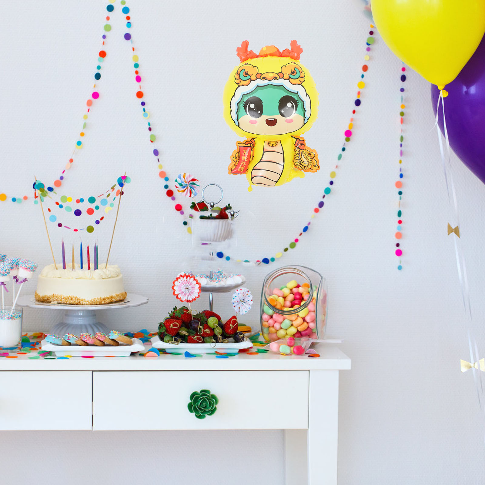 MLINS 10Pcs Reptile Birthday Party Balloons Decorations Jungle Party ...