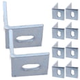 MLINS 10Pcs Right Angle Corner Brackets Metal Corner Braces Galvanized ...