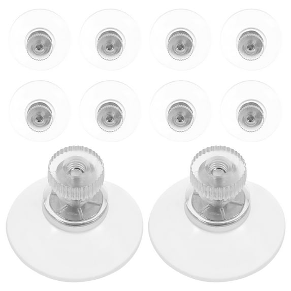 MLINS 10Pcs Round Suction Cups with Screw for Glass and Window in Home ...