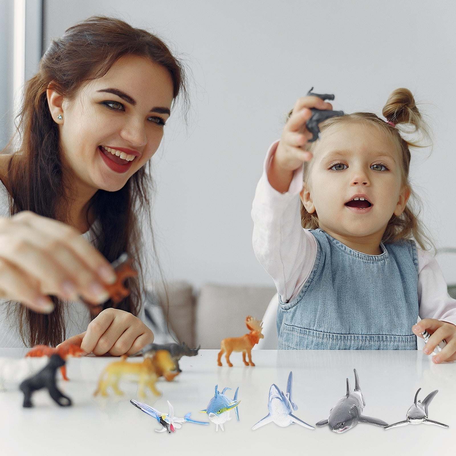 MLINS 10Pcs Simulation Mini Deep sea Fish Toys Animal Models ...