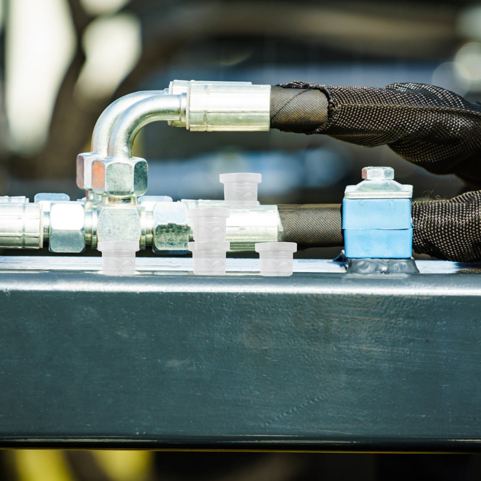 MLINS 10pcs Air Conditioning Refrigerant Filling Hose Kit with Pressure ...