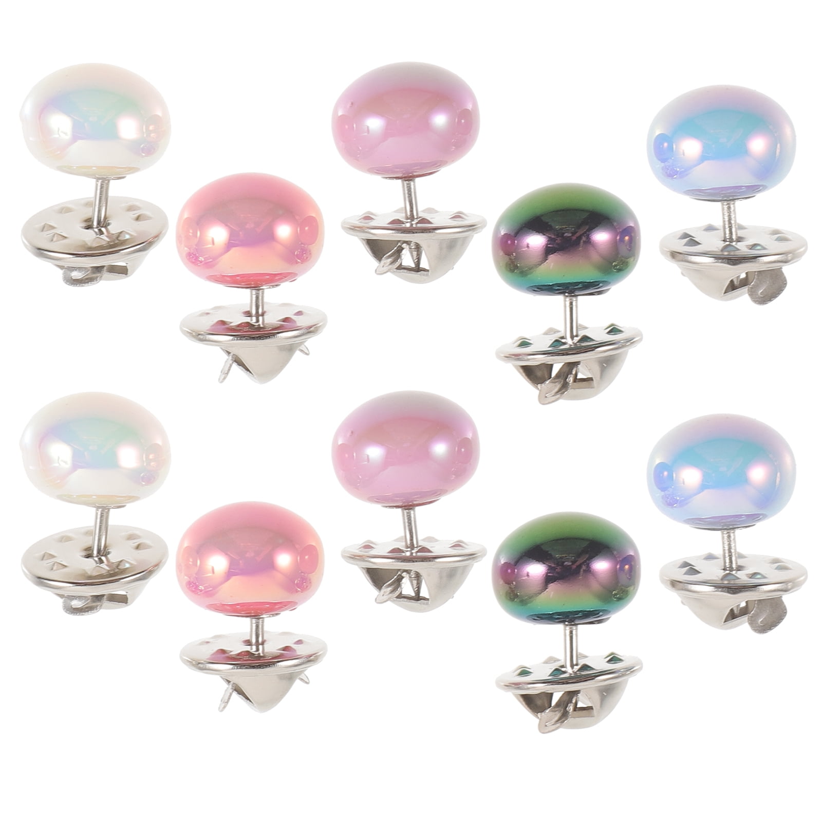 MLINS 10pcs Beautiful No Sew Buttons Pins DIY Clothing Embellishments ...