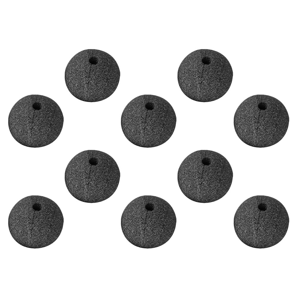 MLINS 10pcs Black Sponge Clown Nose For Cosplay Halloween Clown Costume ...