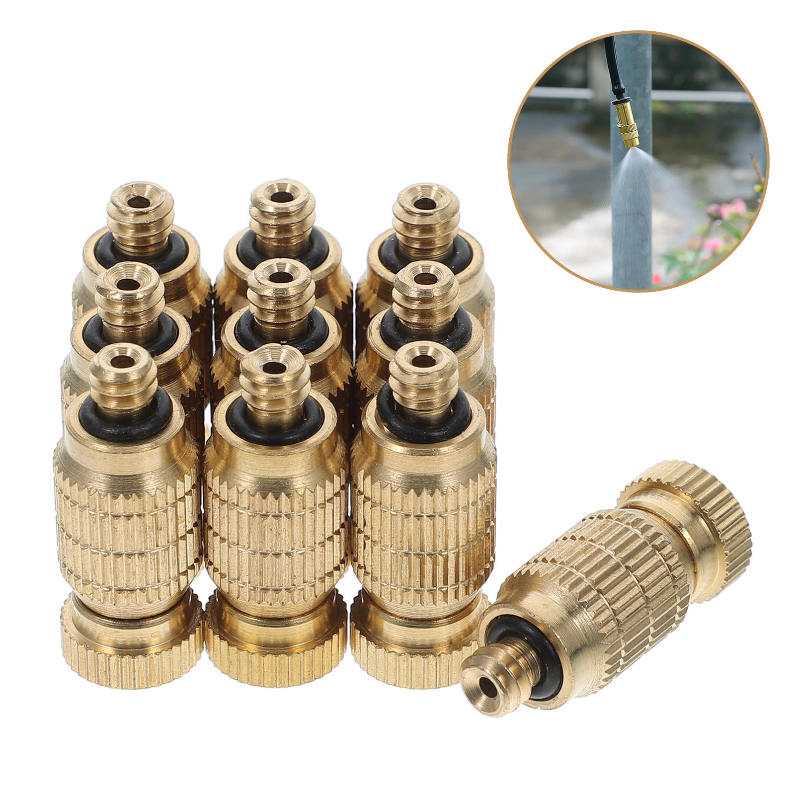 MLINS 10pcs Brass Misting Nozzles Copper Misting Nozzles Replacement ...
