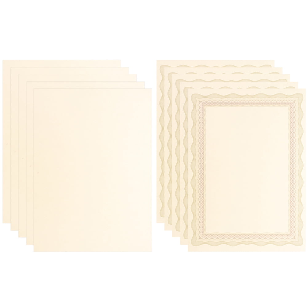 MLINS 10pcs Certificate Paper Blank Award Certificates Paper A4 School ...