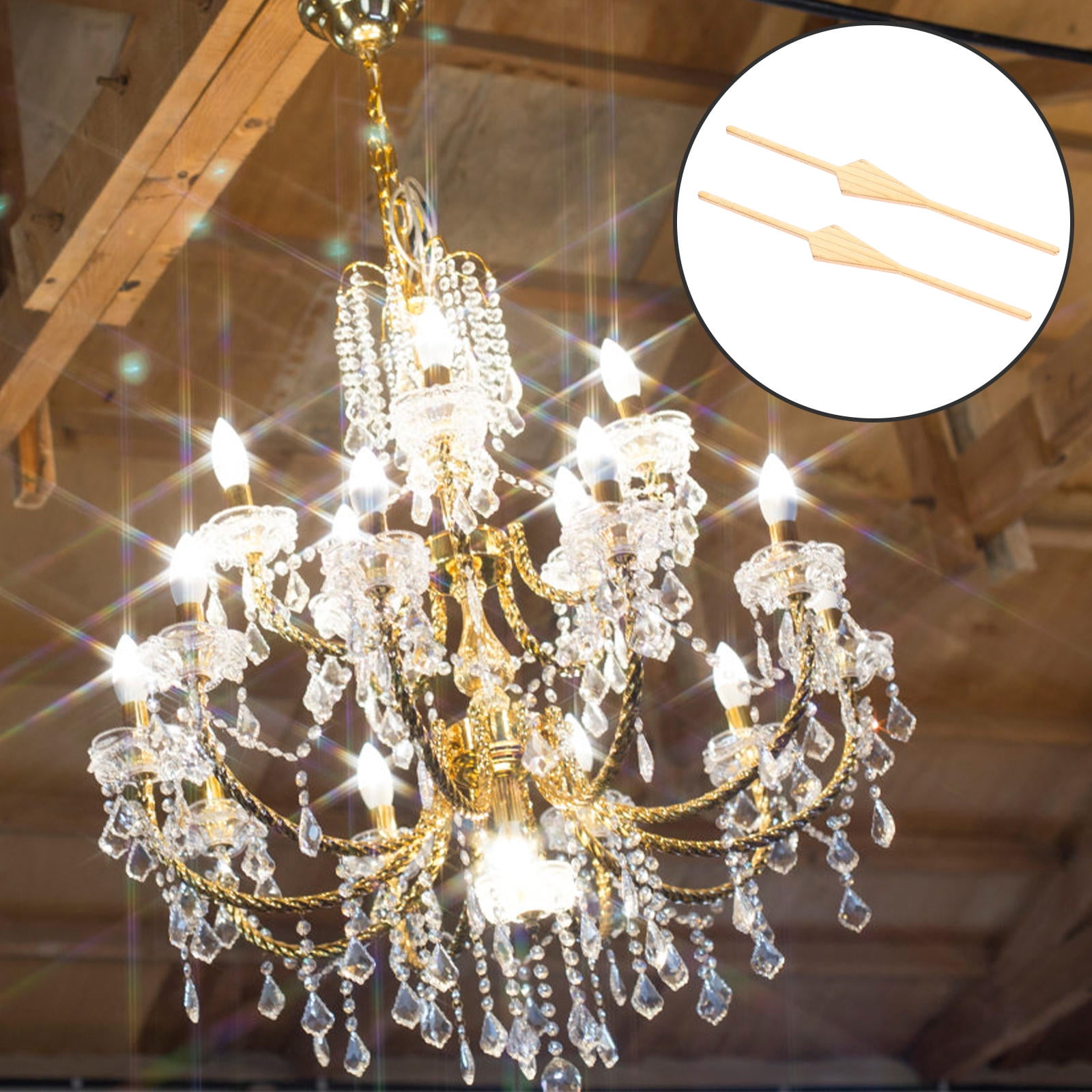 MLINS 10pcs Chandelier Triangular Clips For Hanging Crystal Ceiling ...