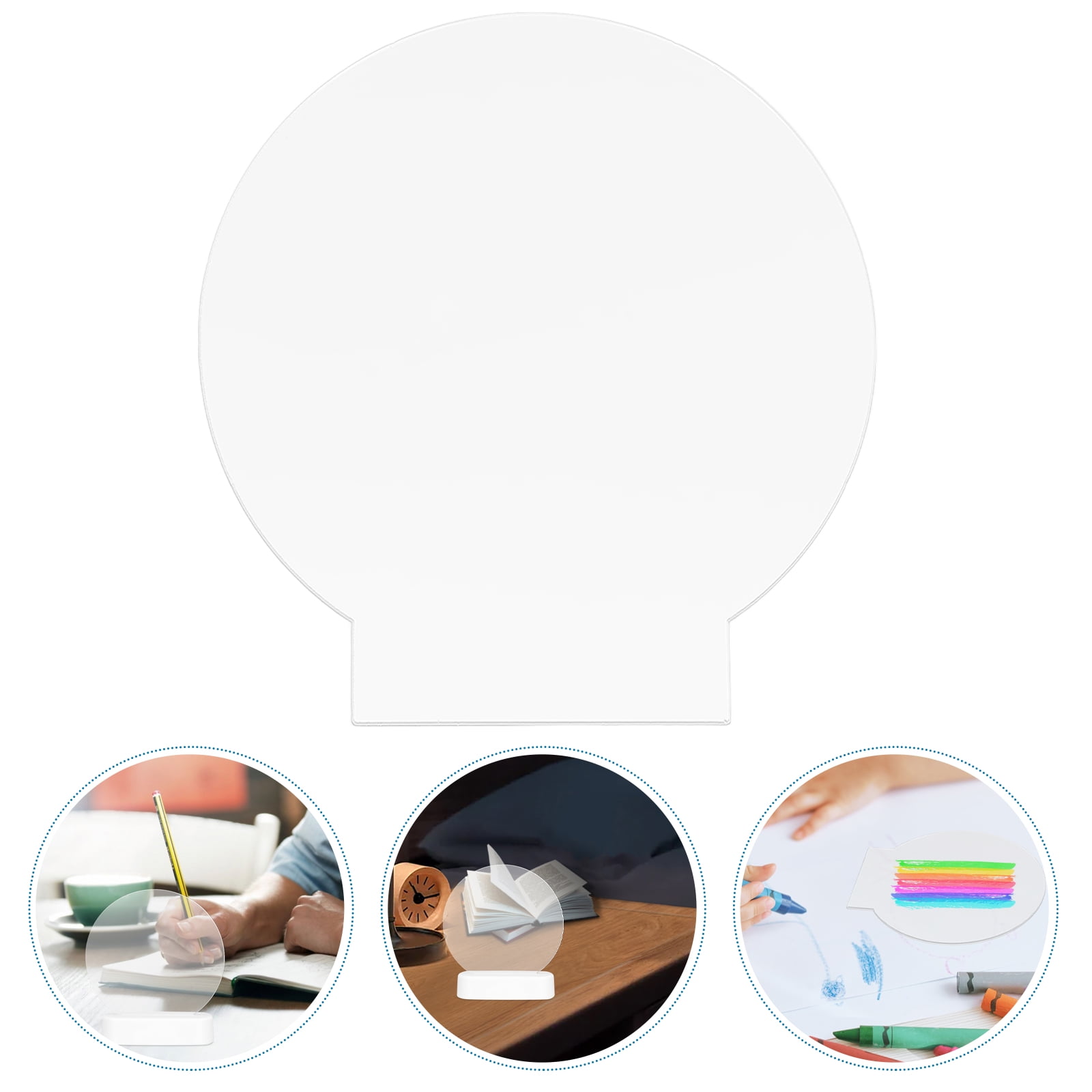 MLINS 10pcs Clear Acrylic Blanks Round Sheets for LED DIY Craft ...