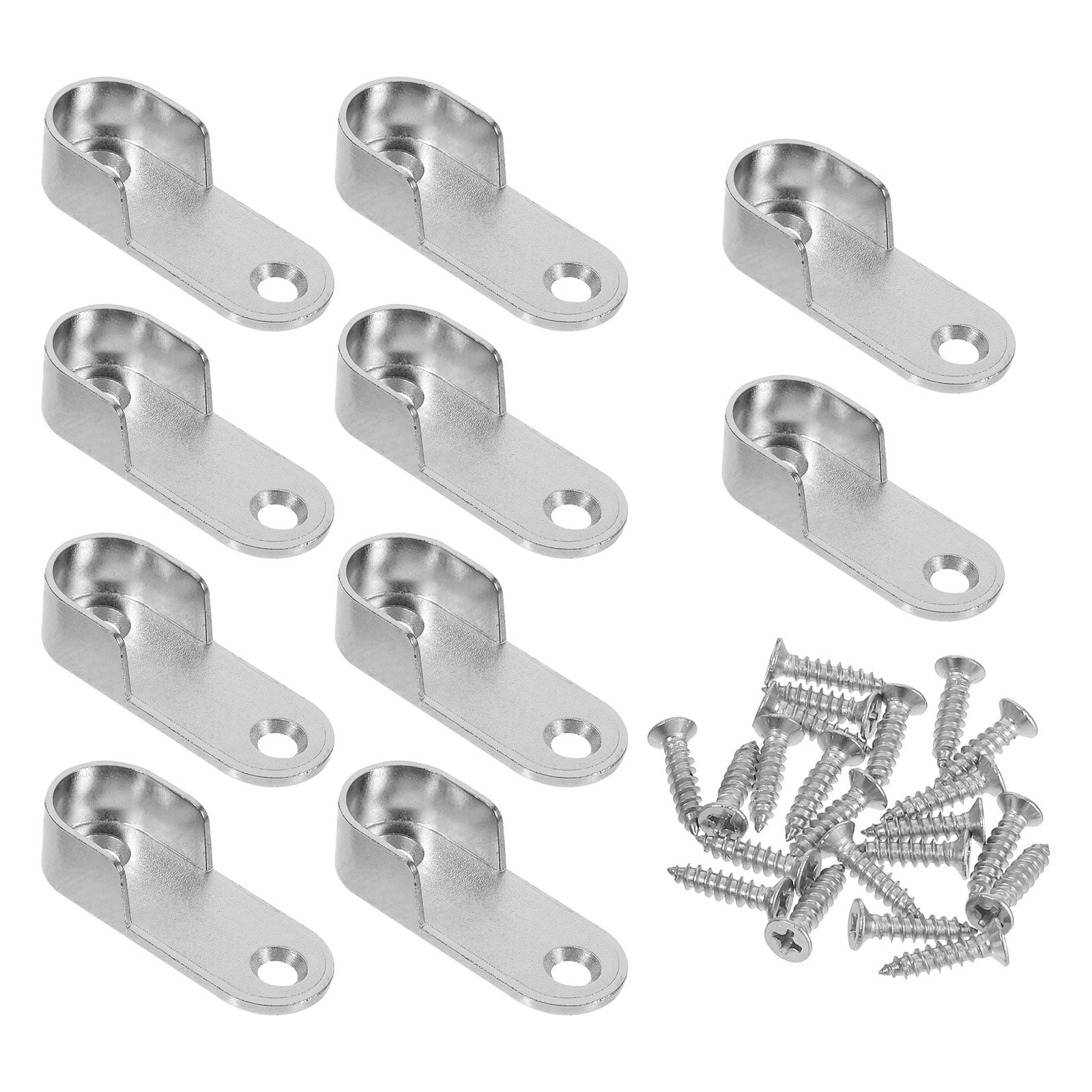 MLINS 10pcs Closet Rod Holders Rod Bracket Shower Holders Zinc Alloy ...